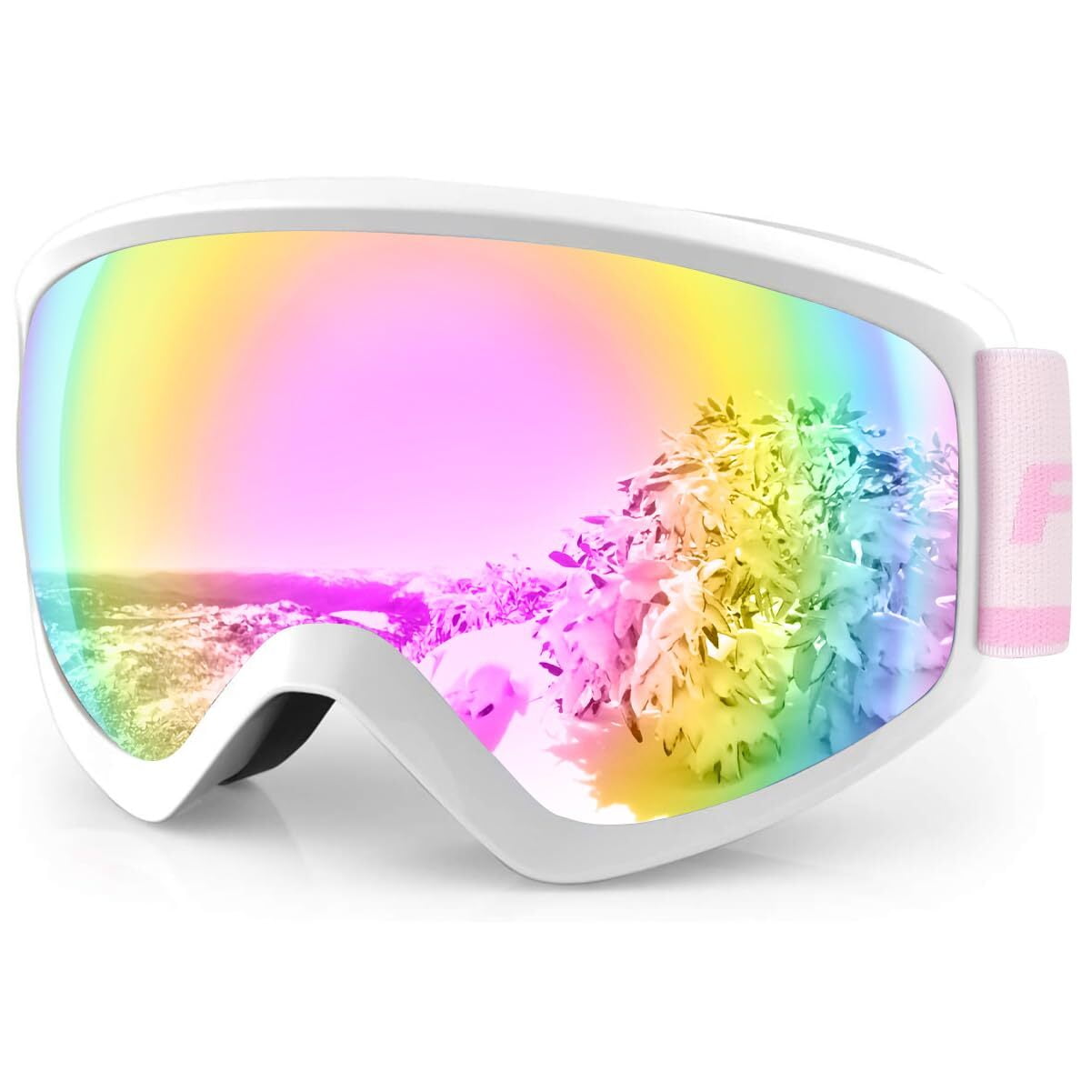 Findway Kids Ski Goggles, Anti-Fog Child Snowboard Goggles for Boys ...