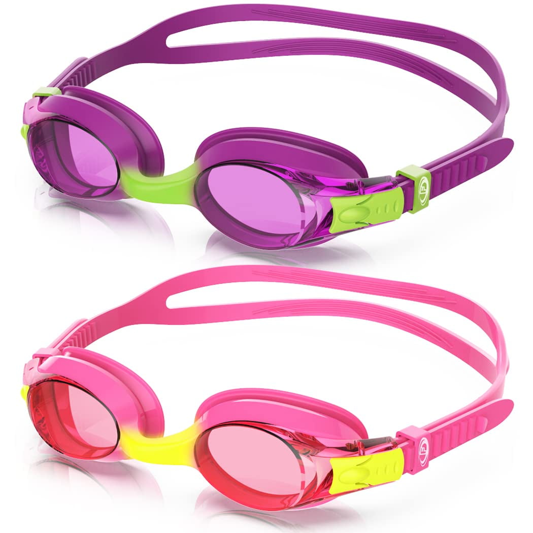 Findway Kids Swim Goggles, 2 Pack Swimming Sport Glasses No Leaking for ...