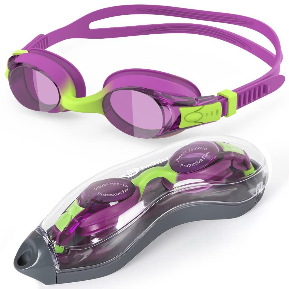 Findway Kids Swim Goggles for Swimming Kids (Age 3-14 ) Anti Fog No ...