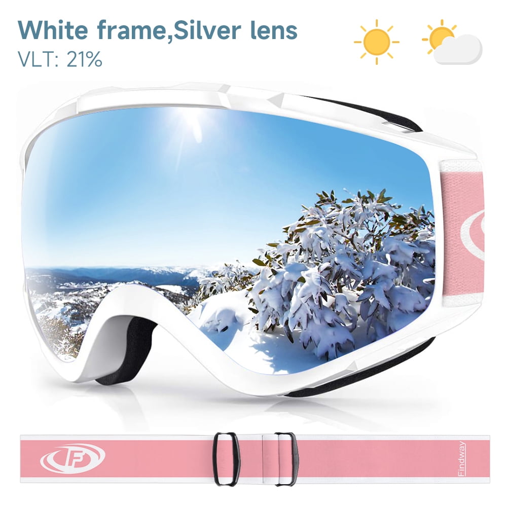 Findway Ski Goggles Over Glass, 100% UV Protection OTG Snow/Snowboard ...