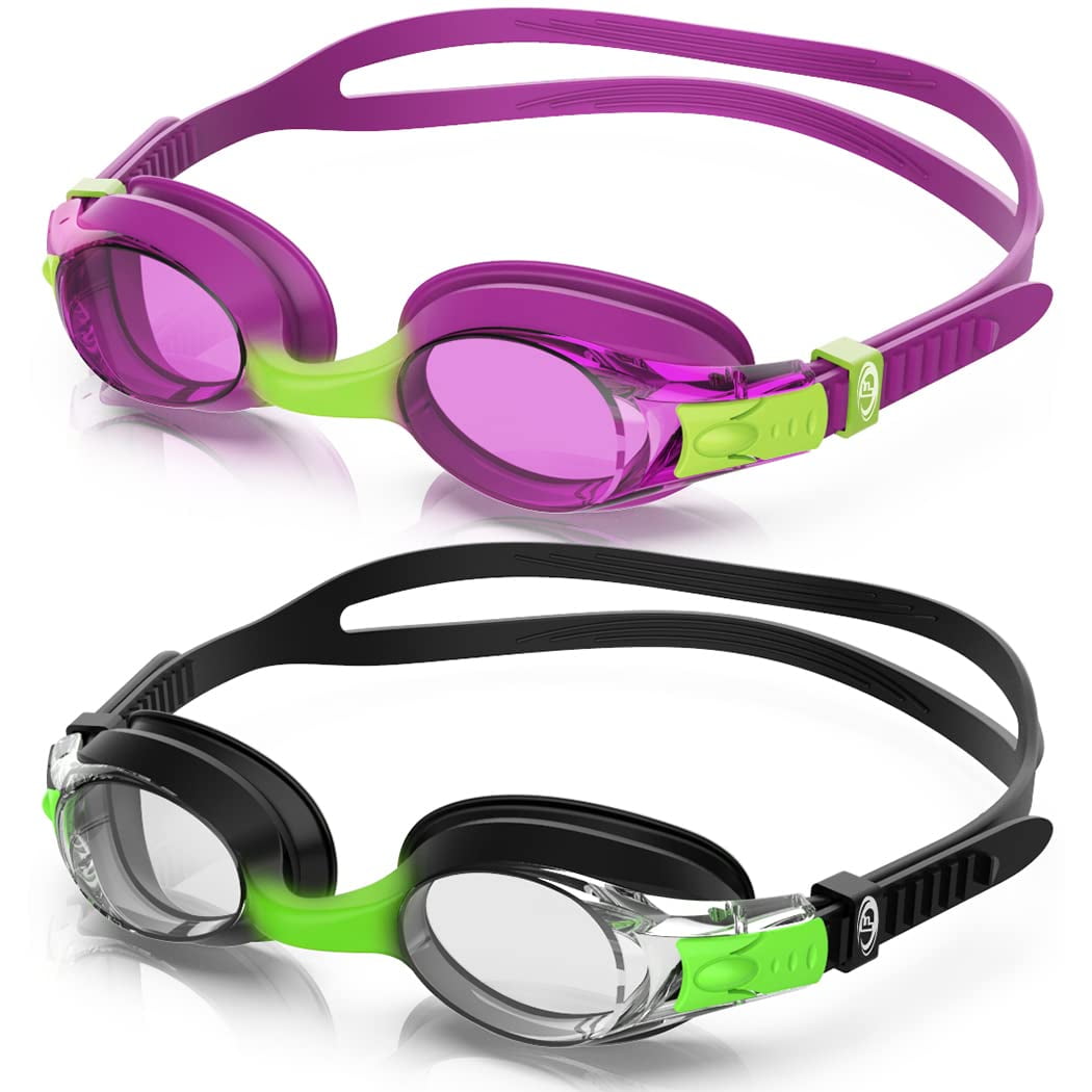 Findway kids Swim Goggles, 2 Pack kids Swimming Glasses No Leaking ...