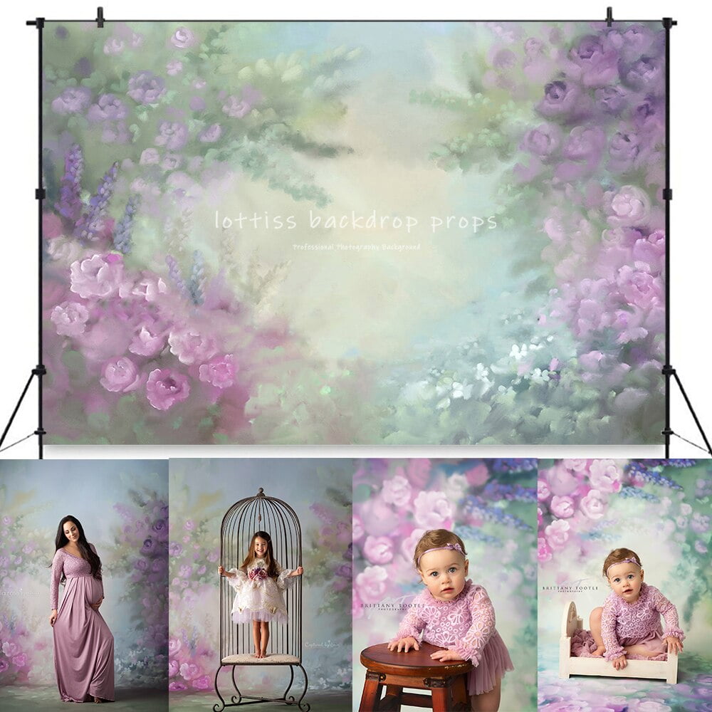 Fine Art Flower Backdrop Child Gril Portrait Pregnant Woman Photocall ...