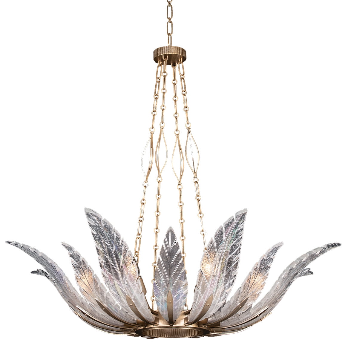 Fine Art Handcrafted Lighting 894040 Plume 8 Light 39" Wide Crystal ...