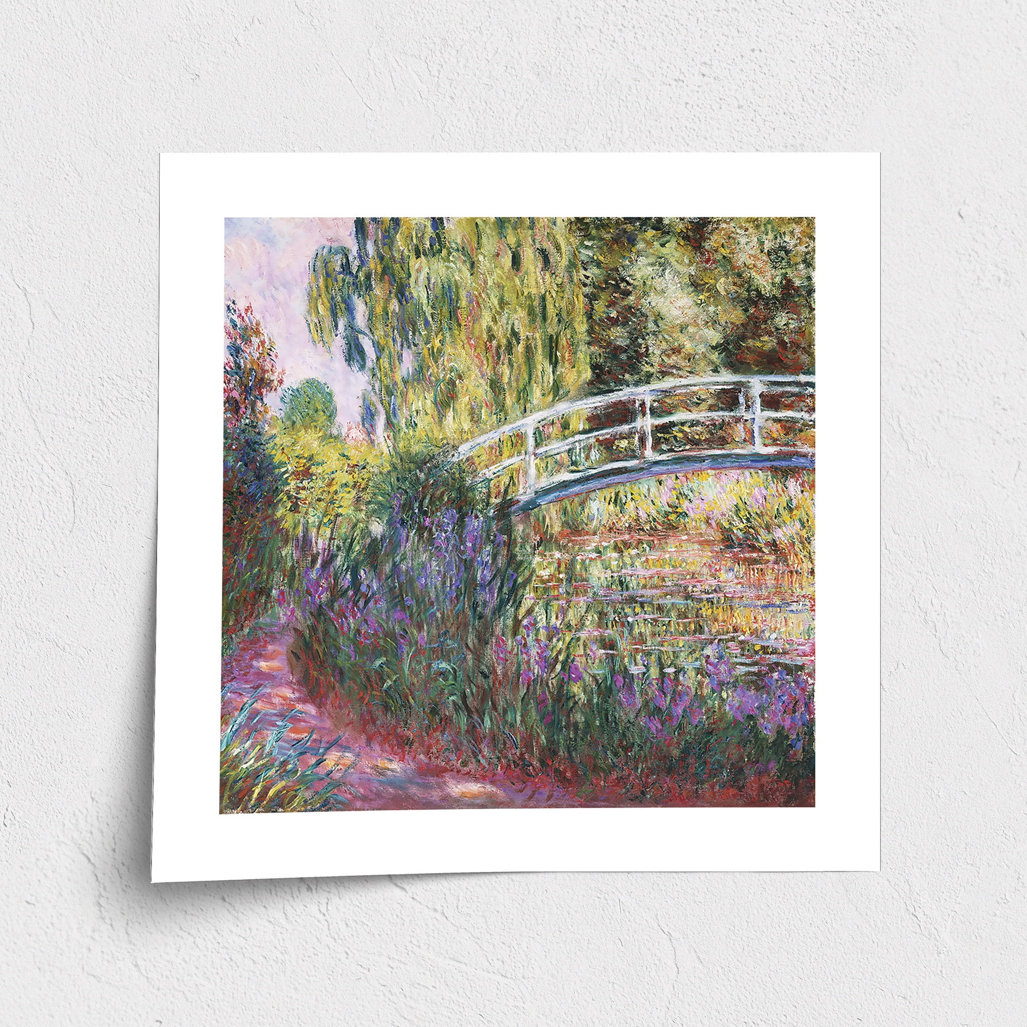Fine Art Paper Print - The Japanese Bridge, Pond with Water Lilies ...