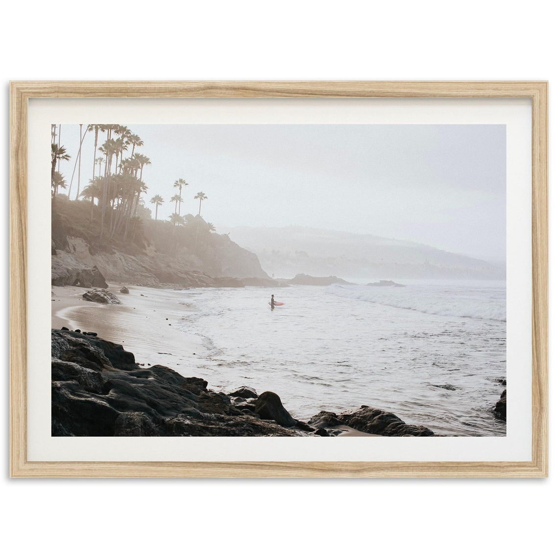 Fine Art Surf Print Coastal Wall Decor, Laguna Beach, California Retro ...