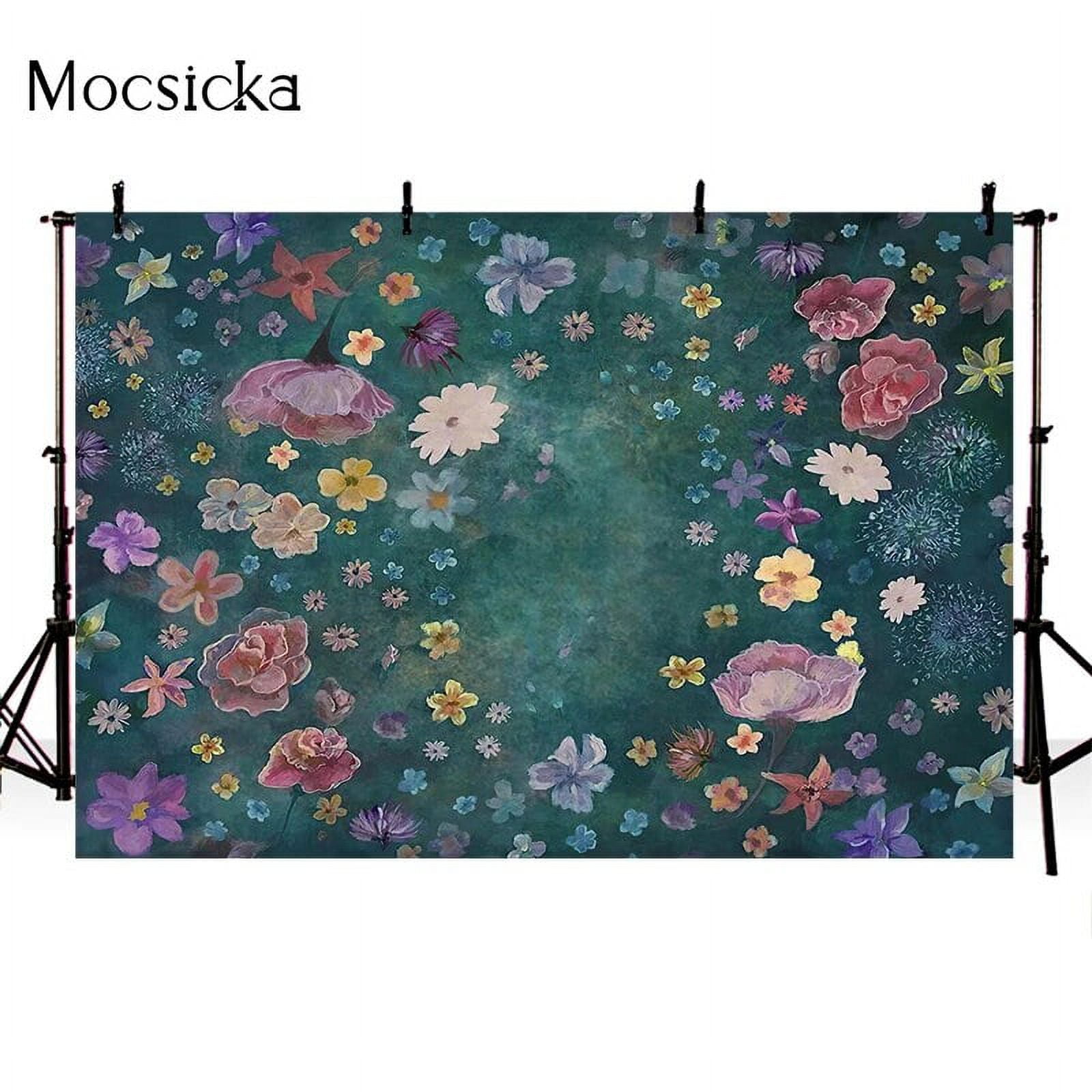 Fine Art Textured Hand Painted Flowers Photography Backdrops Retro ...
