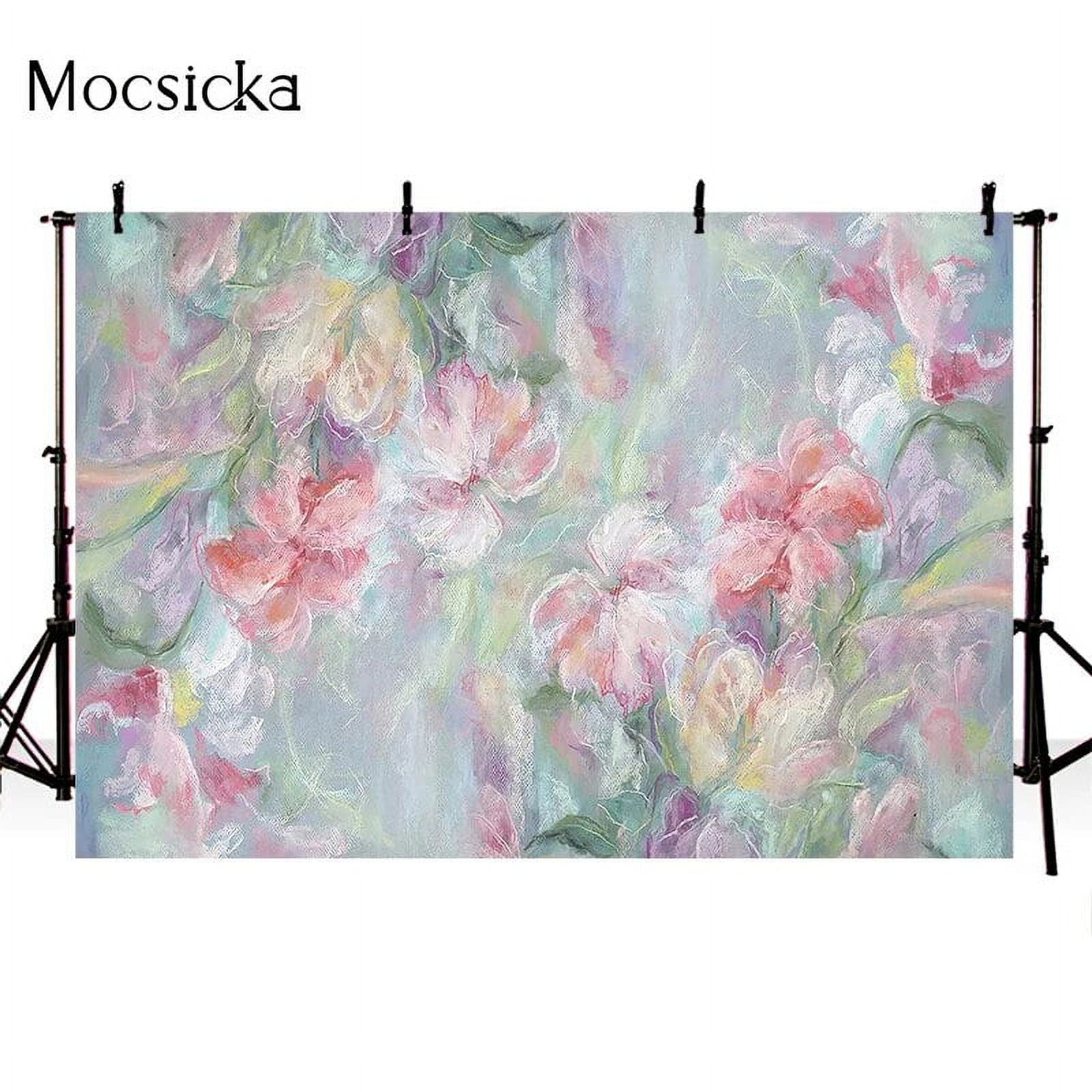 Fine Art Textured Hand Painted Flowers Photography Backdrops Retro ...