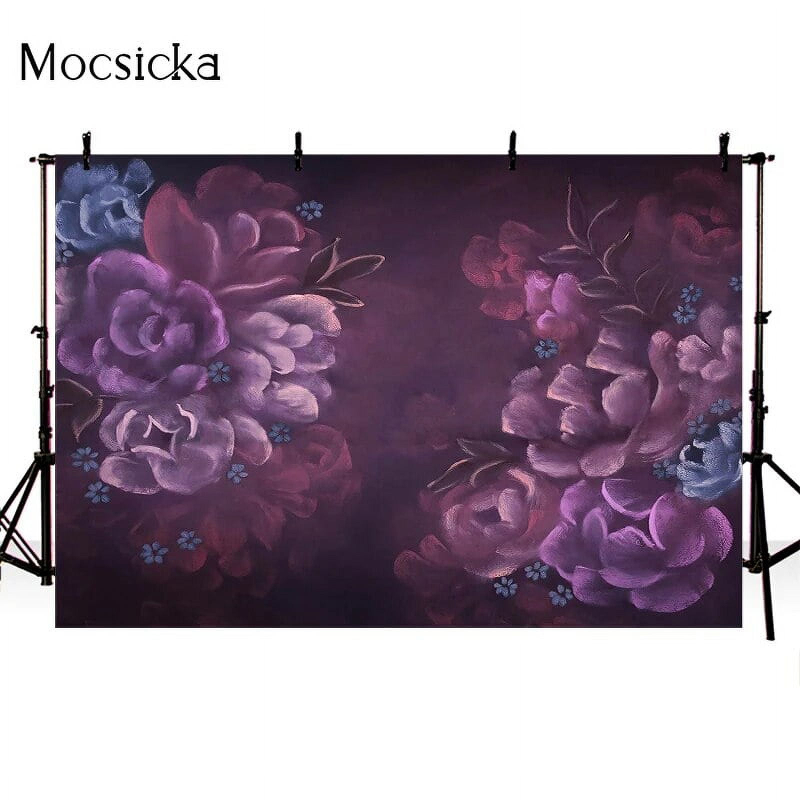 Fine Art Textured Hand Painted Flowers Photography Backdrops Retro ...