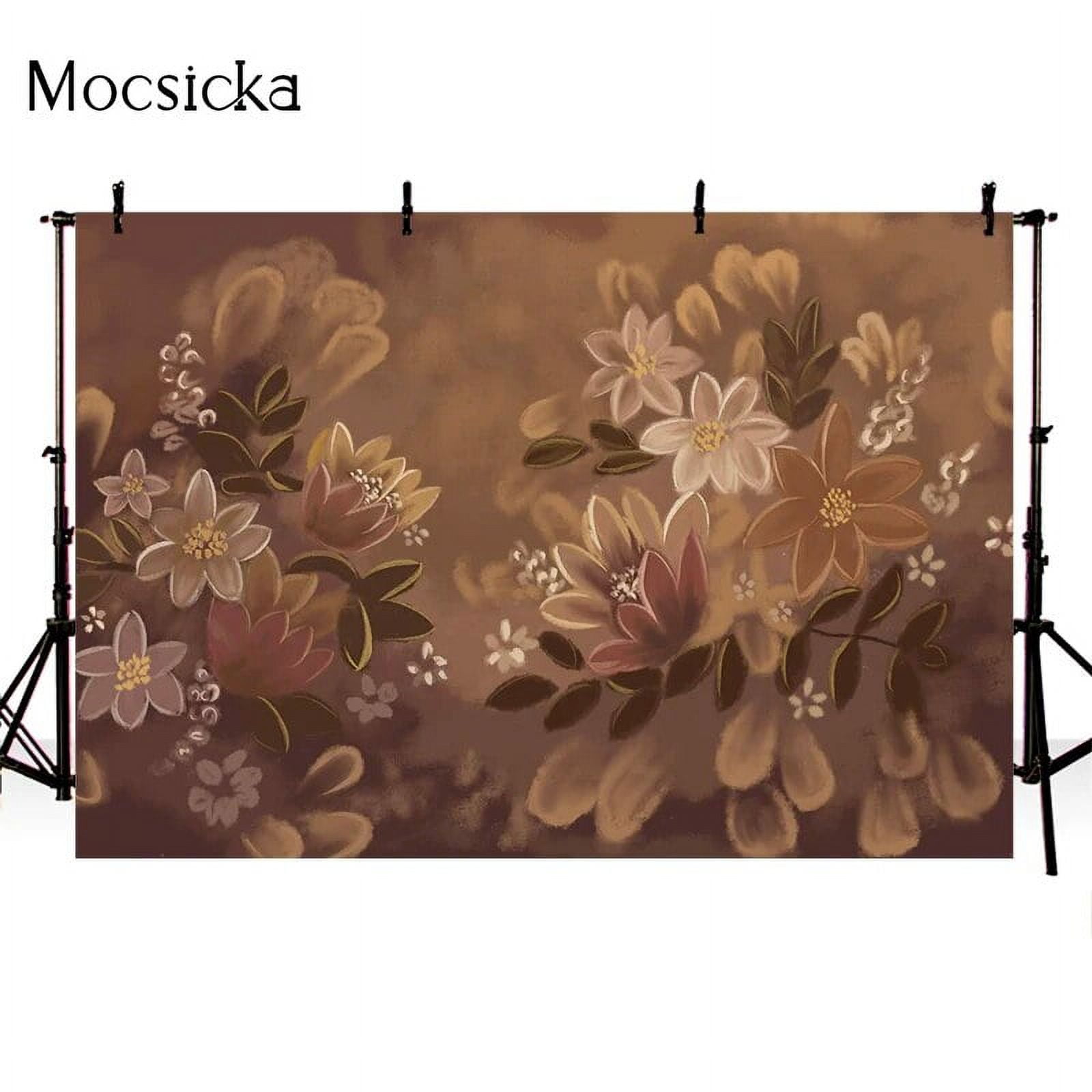 Fine Art Textured Hand Painted Flowers Photography Backdrops Retro ...