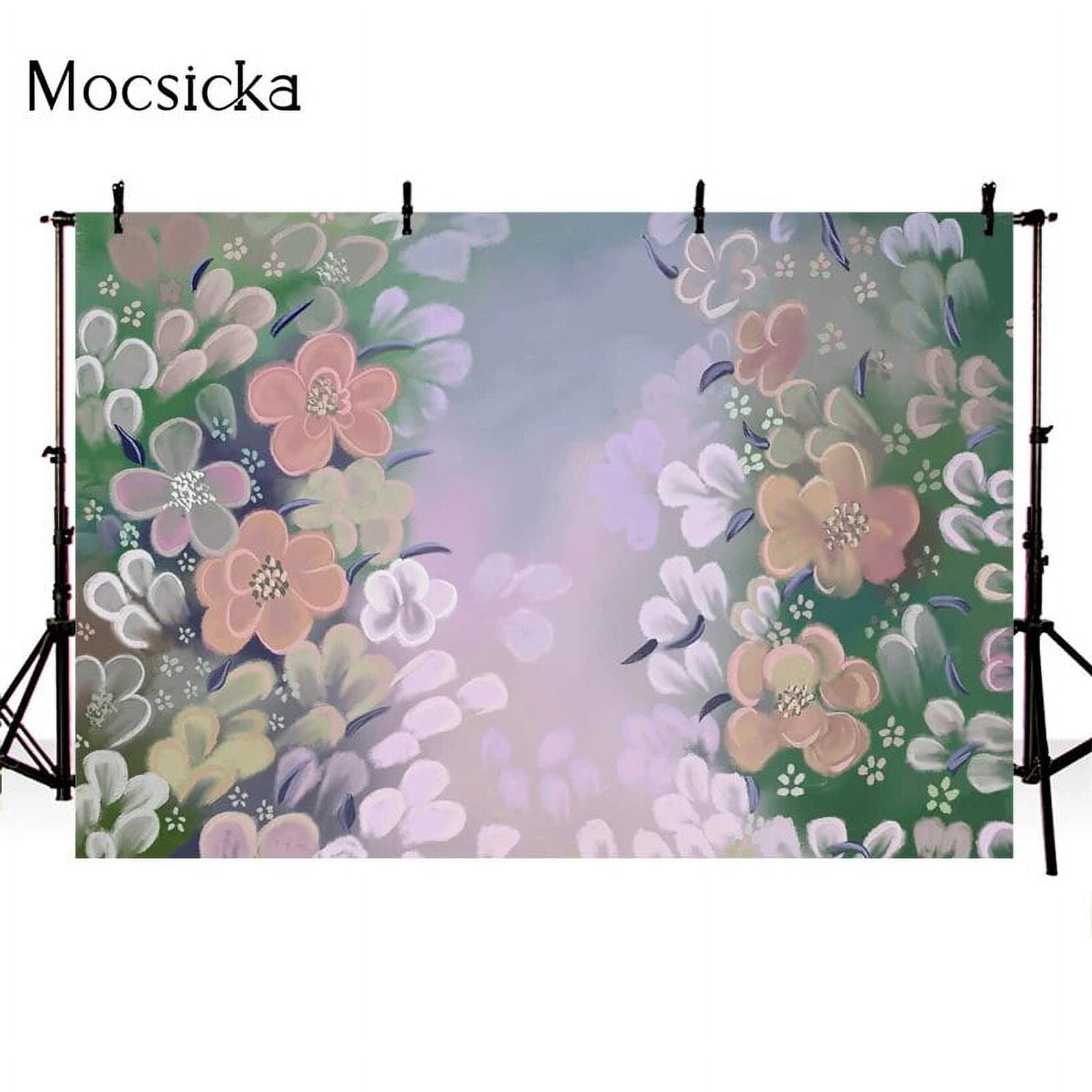 Fine Art Textured Hand Painted Flowers Photography Backdrops Retro ...