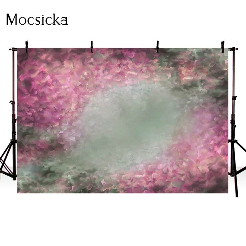 Fine Art Textured Hand Painted Flowers Photography Backdrops Retro ...