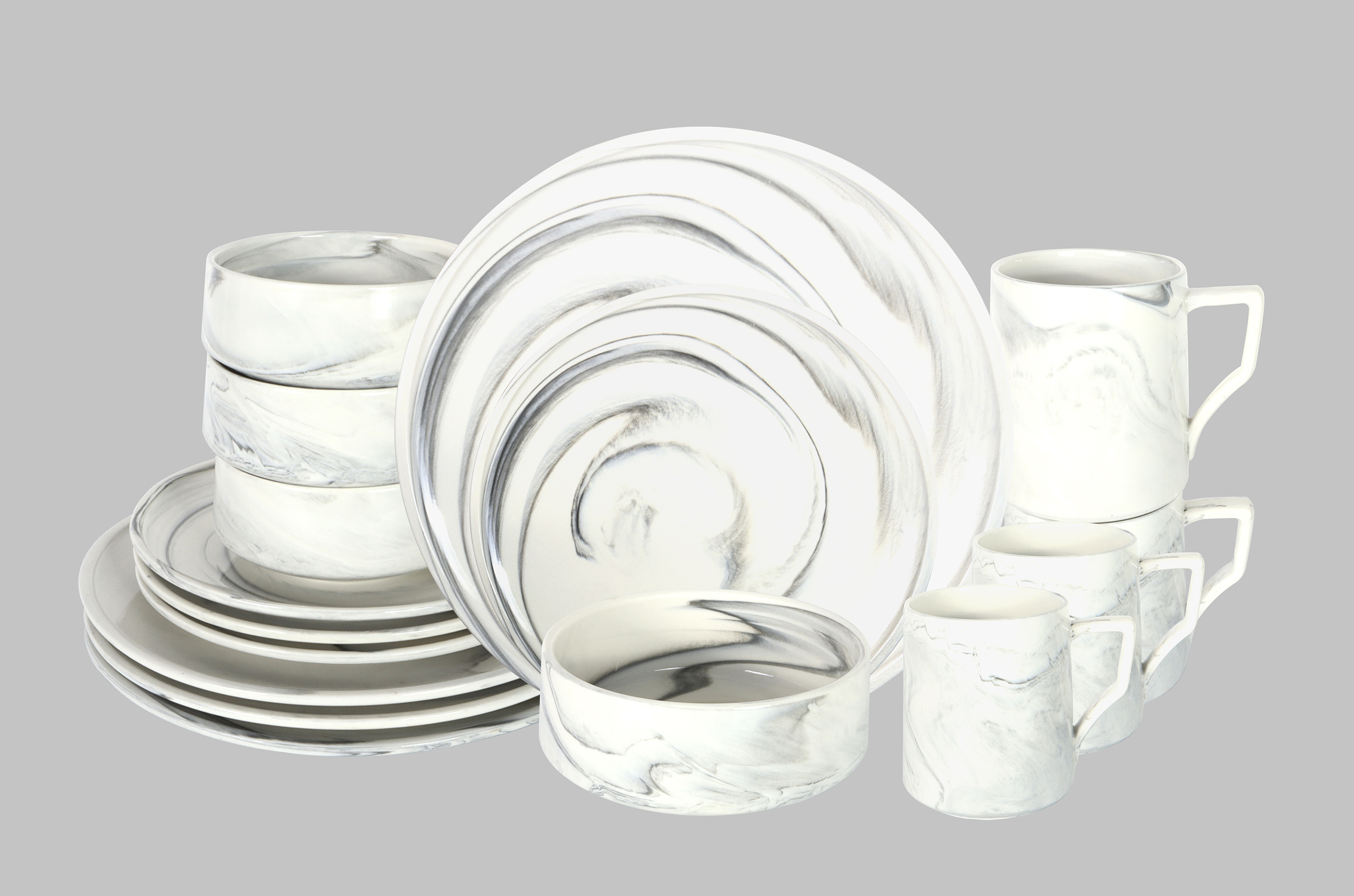 American Atelier Bianca Cream 16-Piece Dinnerware Set - Walmart.com