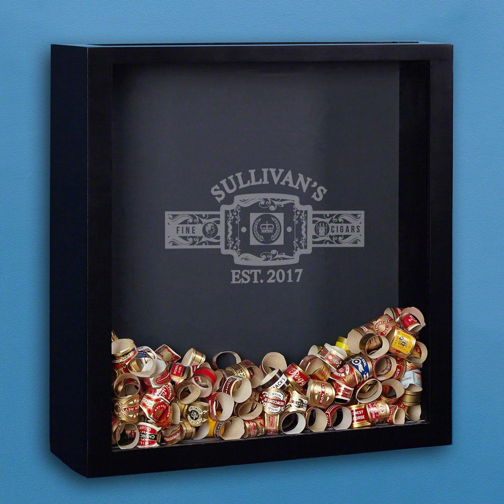 Fine Cigars Engraved Shadow Box - Walmart.com