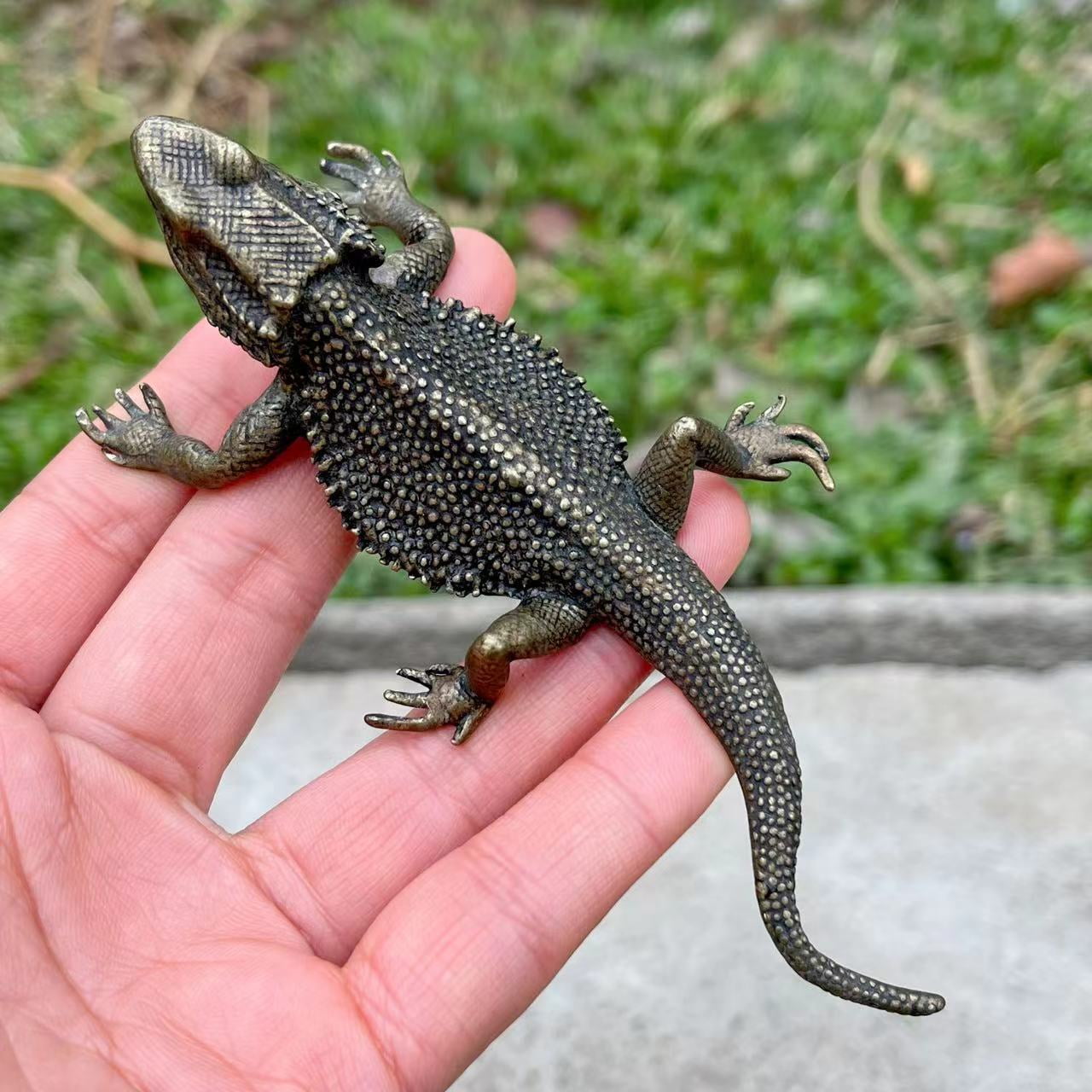 Fine Copper Exquisite Solid Copper Lizard Collection Crafts, Copper Art ...