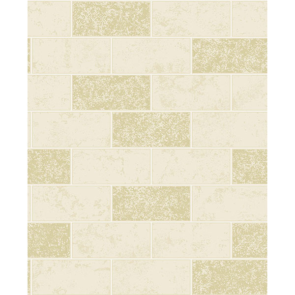 Fine Décor Ceramica Cream Subway Tile Wallpaper - Walmart.com