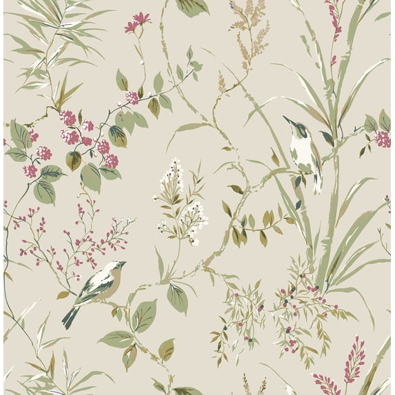 Fine Decor Mariko Neutral Botanical Wallpaper - Walmart.com