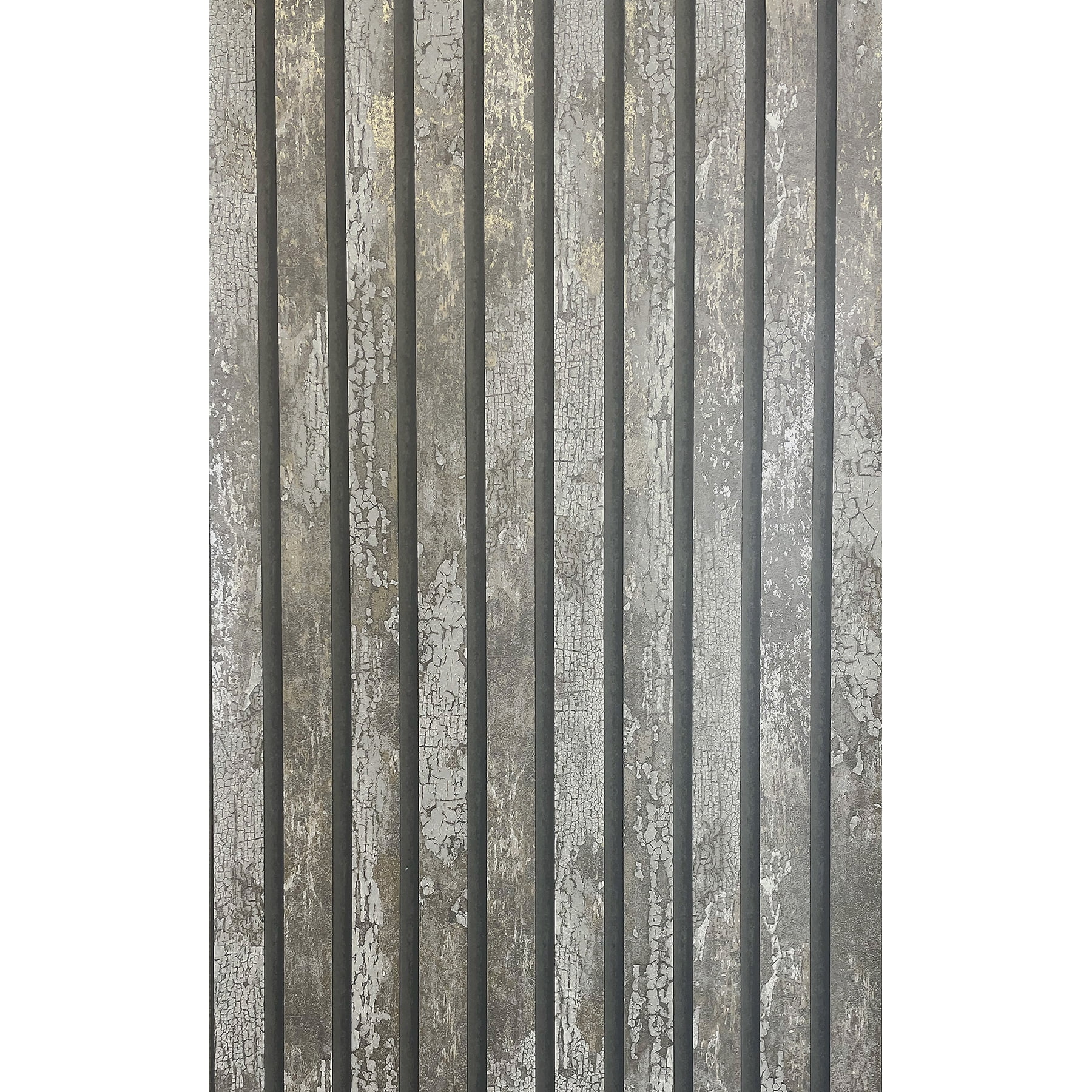 Fine Decor Oxidize Grey Vertical Slats Wallpaper, 20.5-in by 33-ft ...