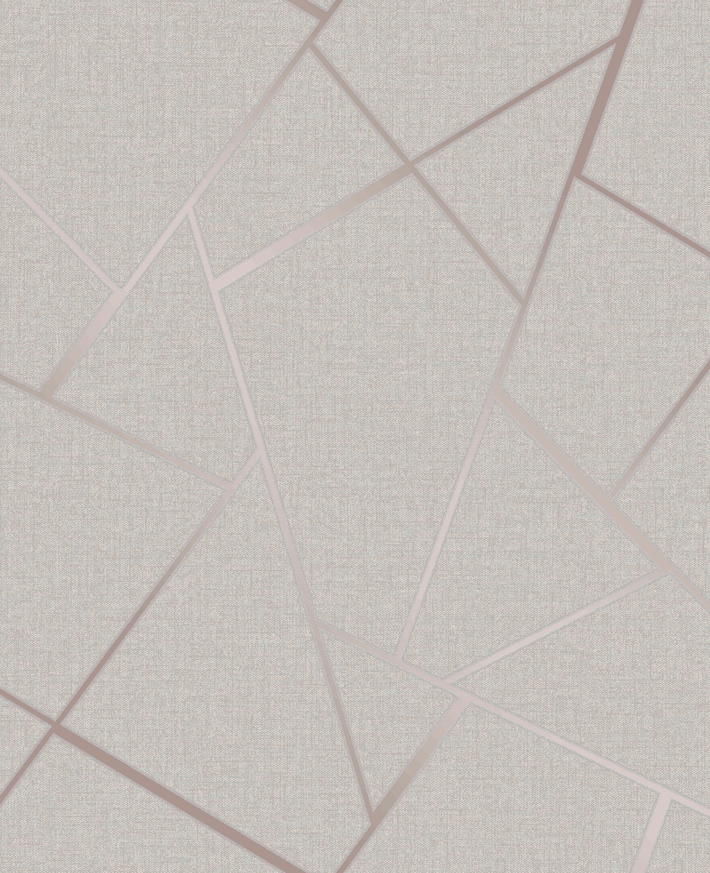 Fine Decor Quartz Rose Gold Fractal Unpasted Expanded Vinyl Wallpaper ...