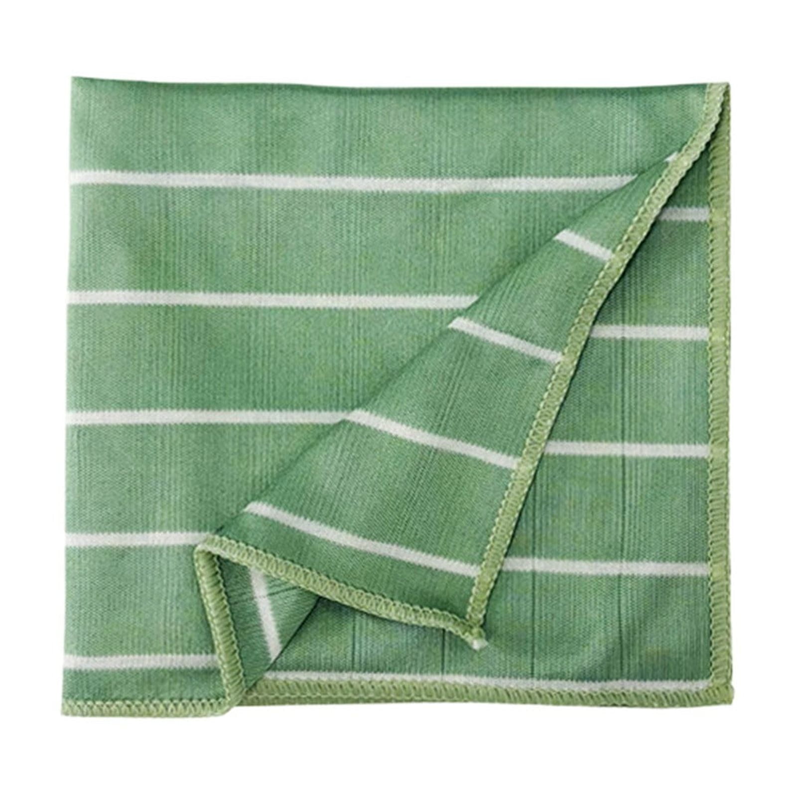 Fine Fiber Cleaning Cloth for Wiping Glass Towels Kitchen Dishwashing ...