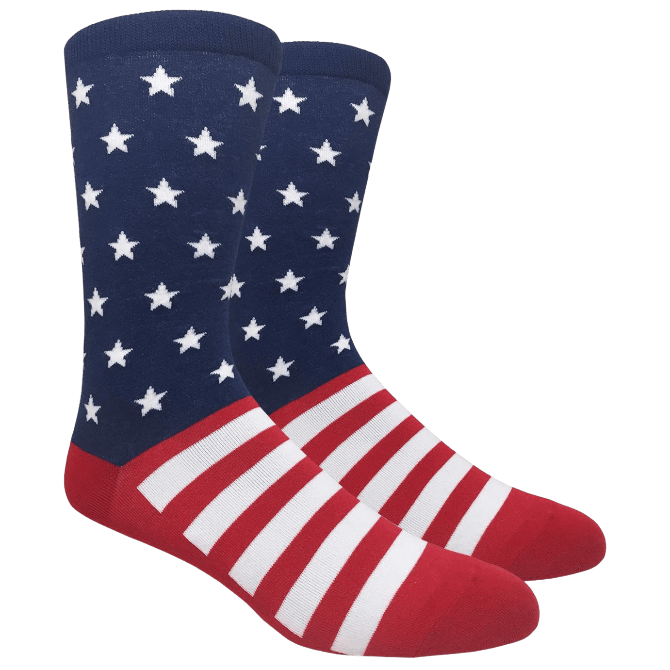 Fine Fit Fun Crew Novelty Socks - The Patriot Stars & Stripes | Dress ...