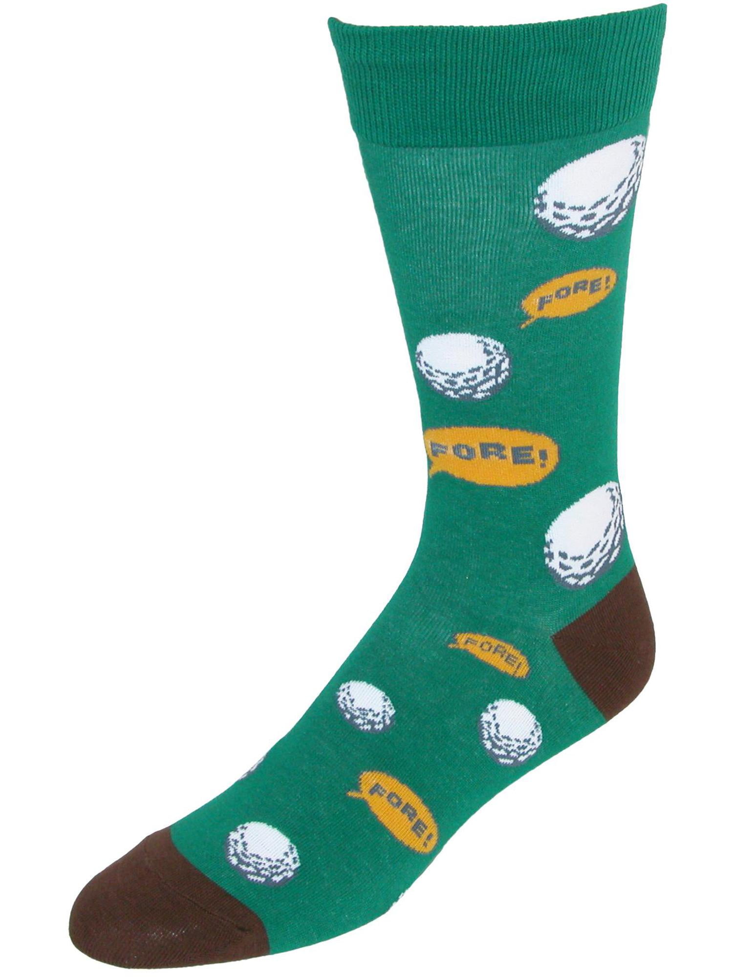 Fine Fit Golf Theme Dress Socks (Men) - Walmart.com