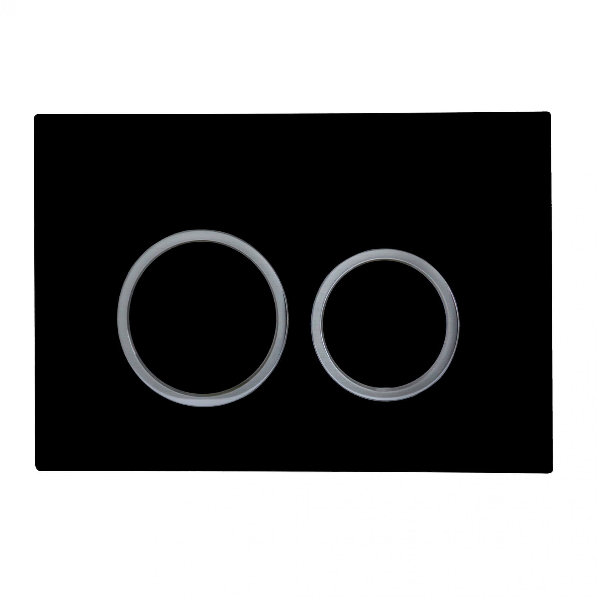 Fine Fixtures Concealed Tank Push Button (Actuator) Black Round - Push ...