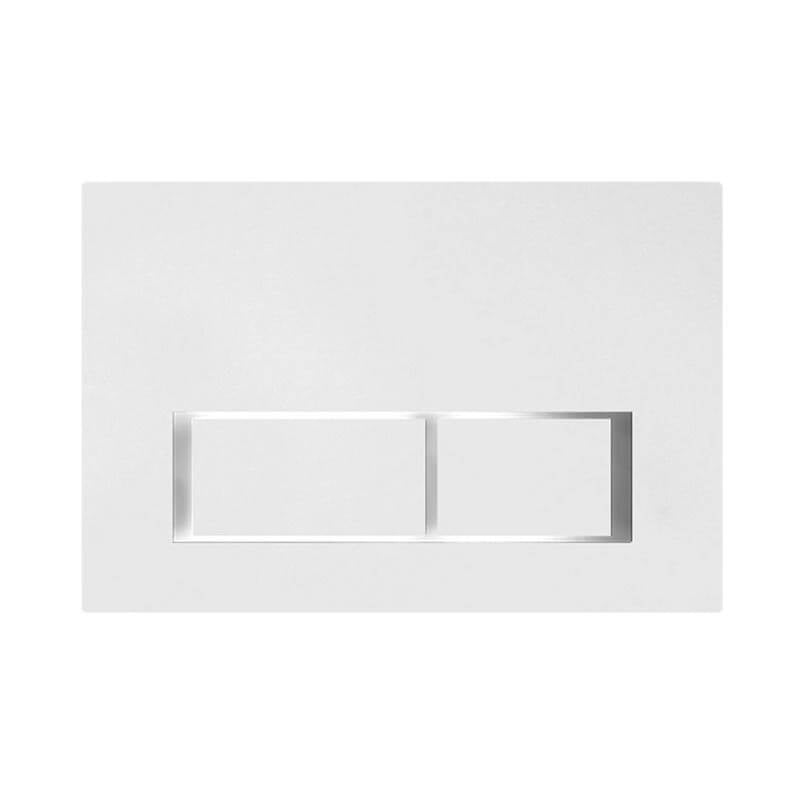 Fine Fixtures Concealed Tank Push Button (Actuator) White Rectangular ...