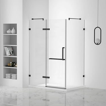 Fine Fixtures Single Fixed Glass Shower Panel - Clear Tempered ...
