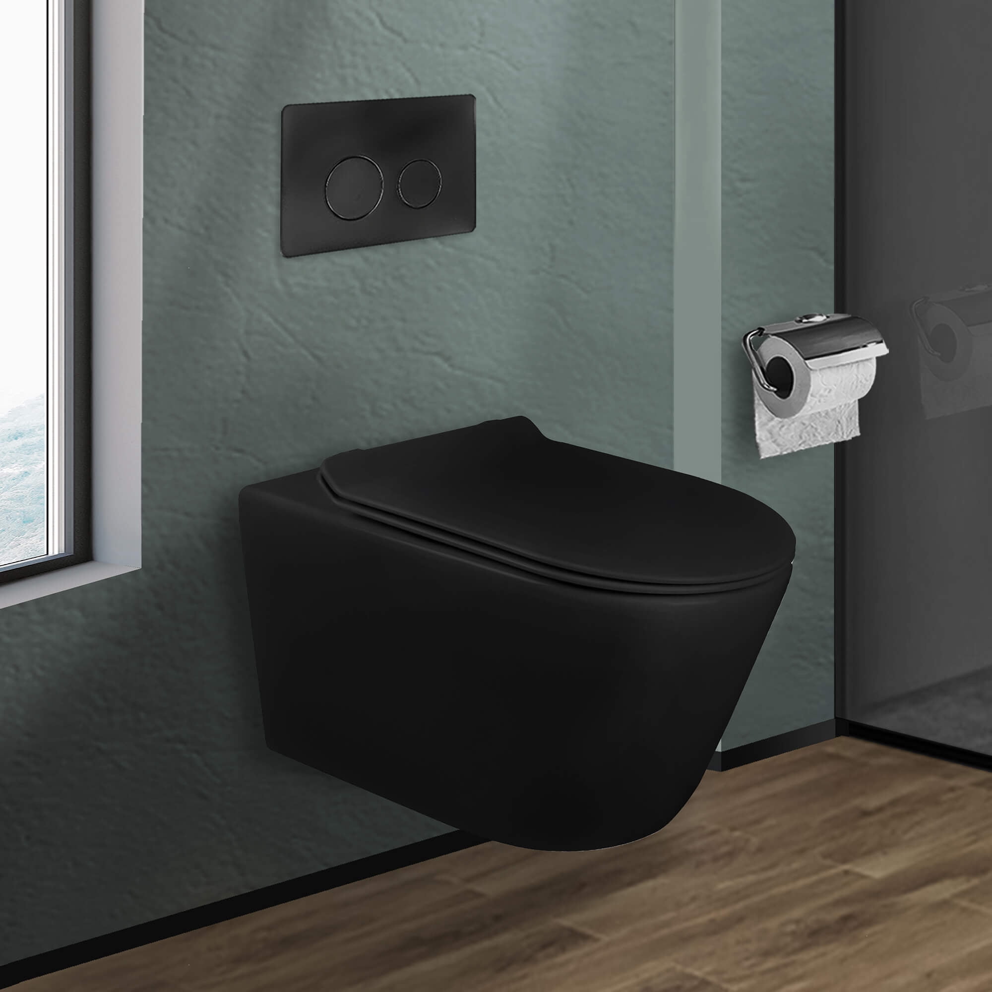 Fine Fixtures In-Wall toilet Combo Set - Toilet, Tank (2 x 6 Wall ...
