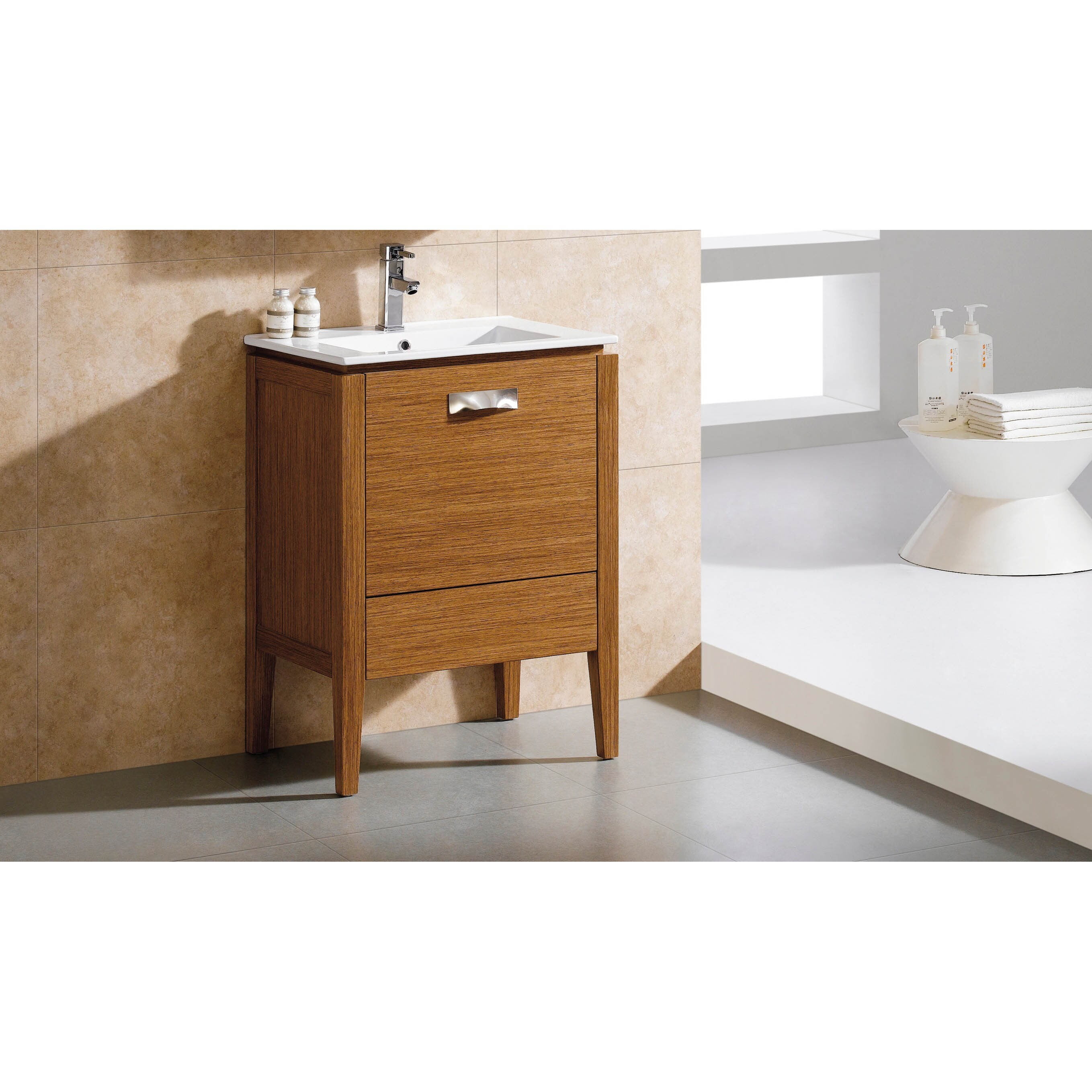 Fine Fixtures Manchester 20-inch Vanity with Vitreous China Sink Top ...