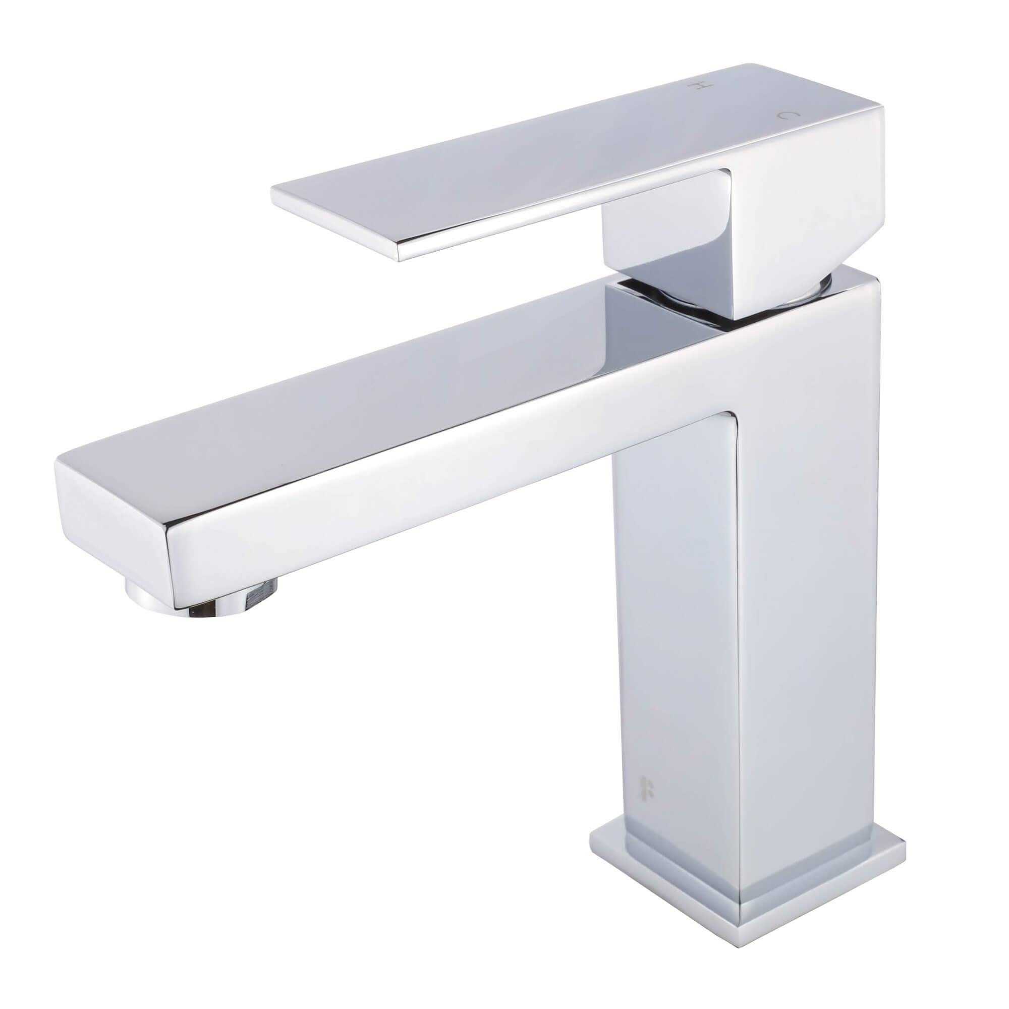 Fine Fixtures Modern Single Hole Bathroom Sink Faucet with Pop-up Drain ...