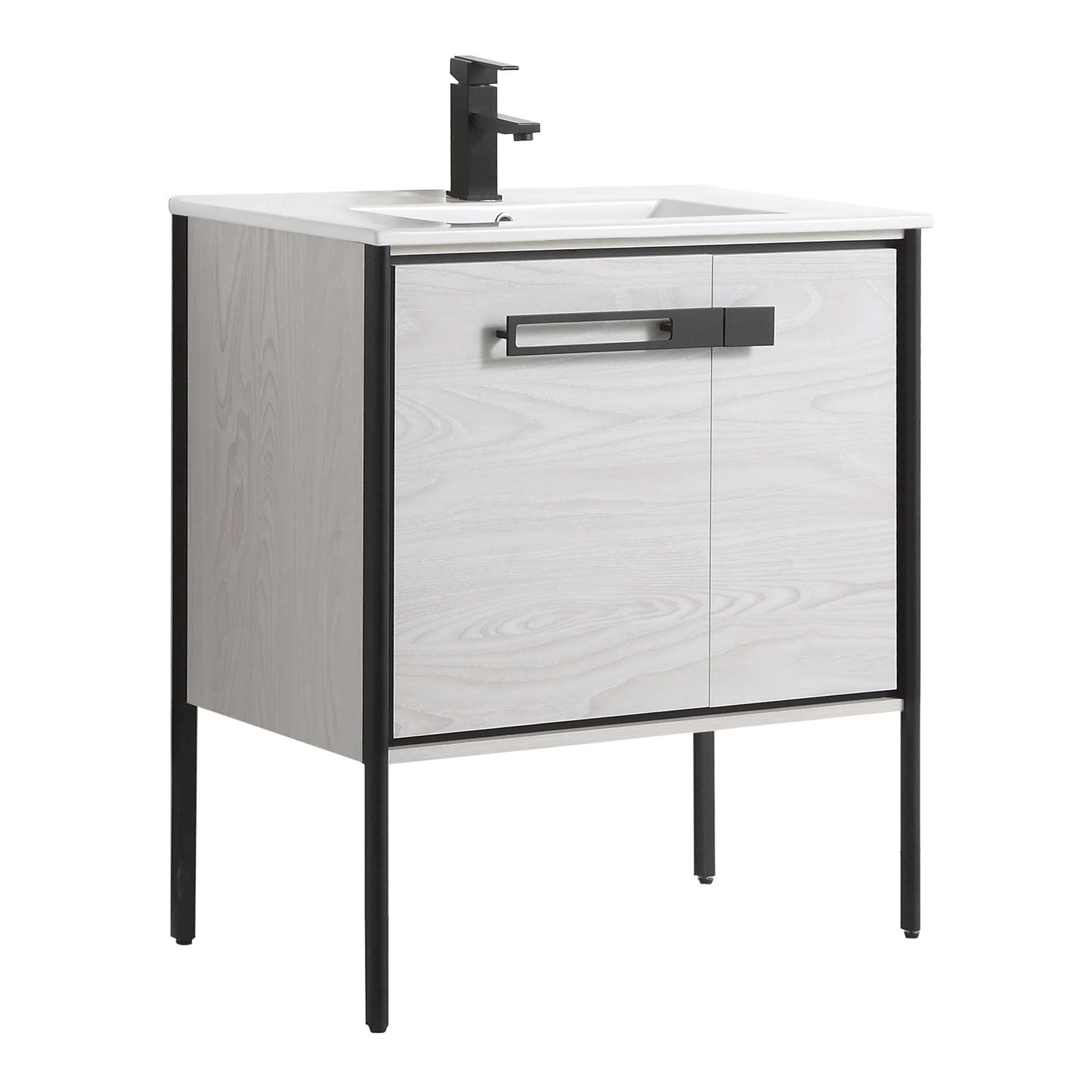 Fine Fixtures Oakville Bathroom Vanity with White Ceramic Sink Mild ...