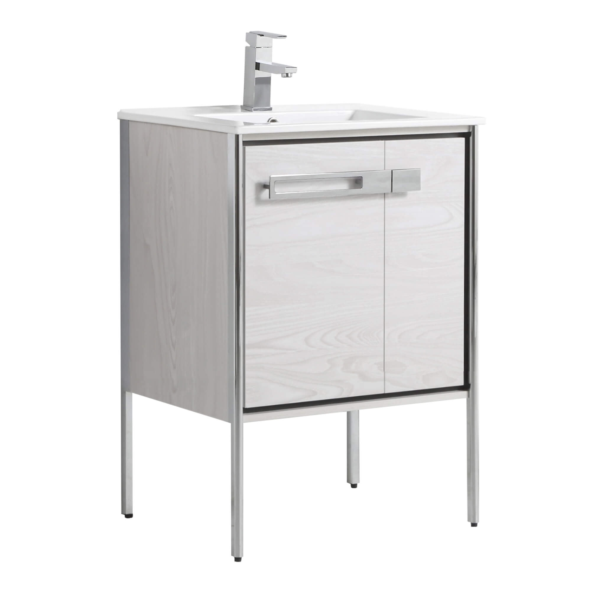 Fine Fixtures Oakville Bathroom Vanity with White Ceramic Sink Mild ...