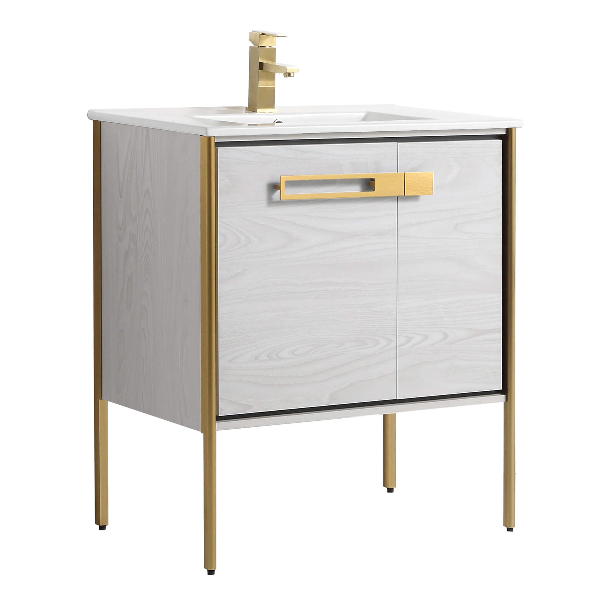 Fine Fixtures Oakville Bathroom Vanity with White Ceramic Sink Mild ...