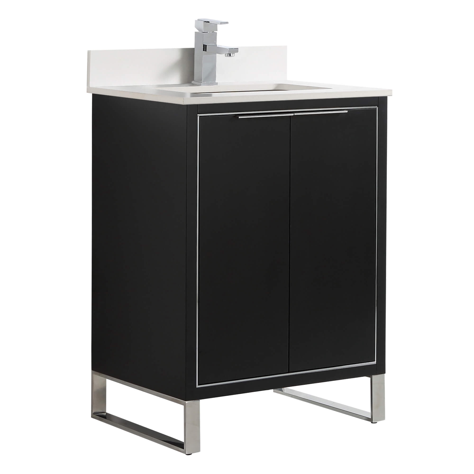 Fine Fixtures Opulence Collection 24 in. W x 18 in. D x 33 in. H ...