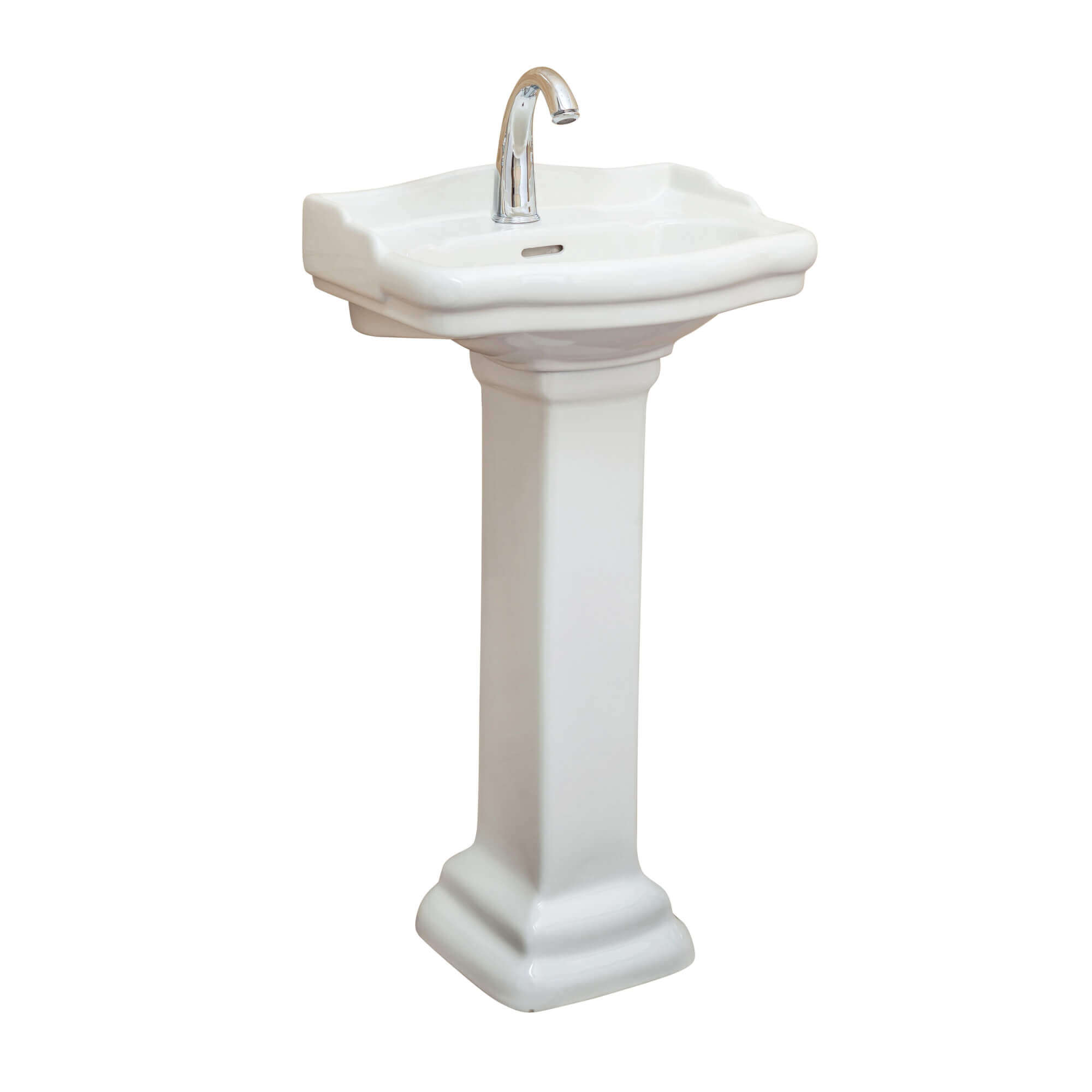 American Standard Aqualyn Drop in Sink with 4-in Faucet Holes in White ...