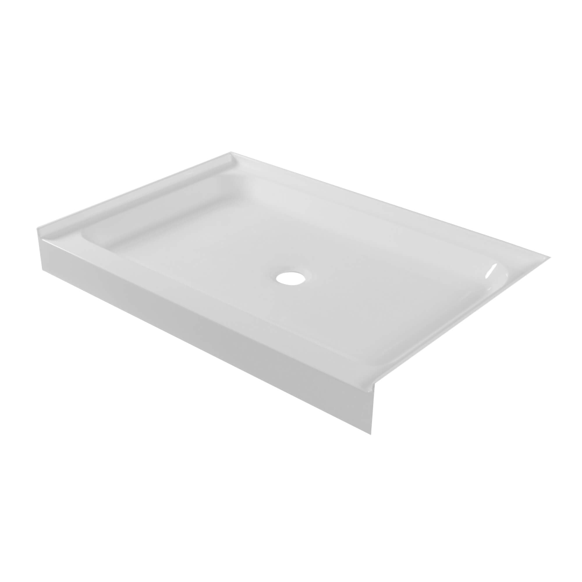 Fine Fixtures Single Threshold Acrylic Shower Base - Non-Slip Textured ...
