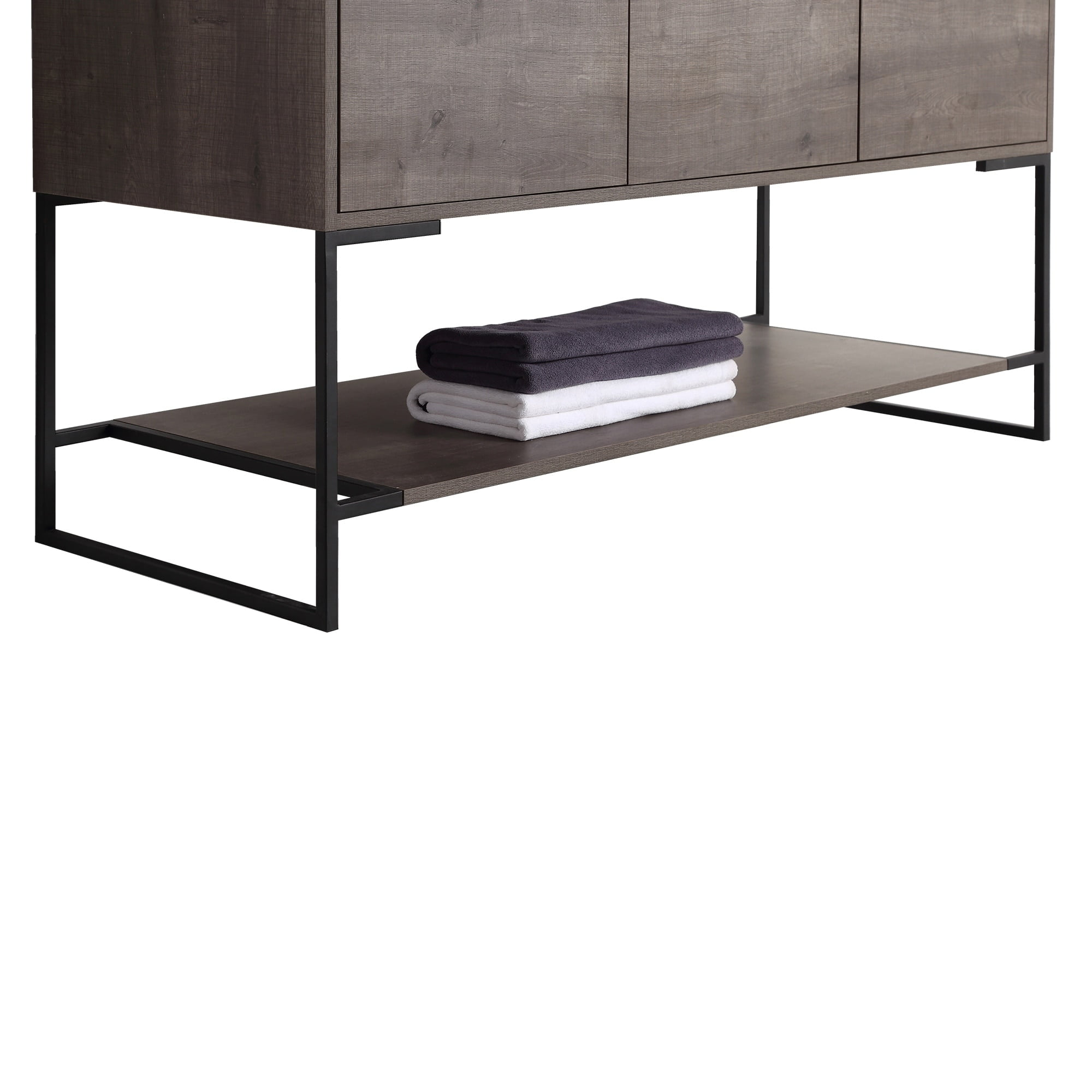 Fine Fixtures Urbania Collection Bathroom Vanity Grey 48" - Double Sink ...