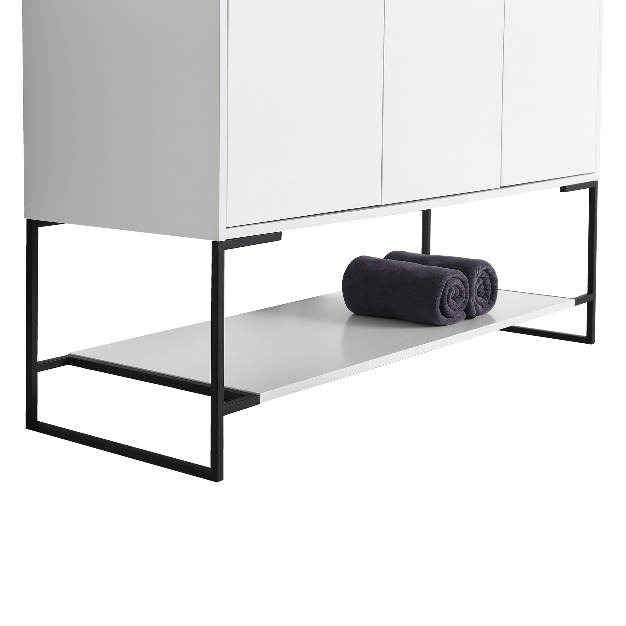 Fine Fixtures Urbania Collection Bathroom Vanity White 48" - Double ...