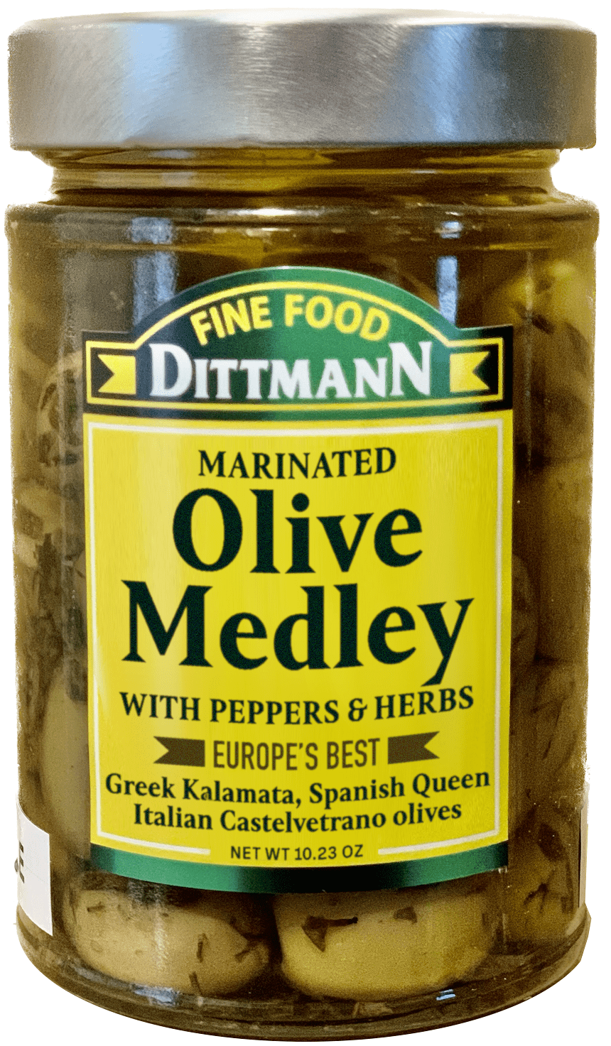 Fine Food Dittmann Mediterranean Olive Medley (pitted) Marinated with ...