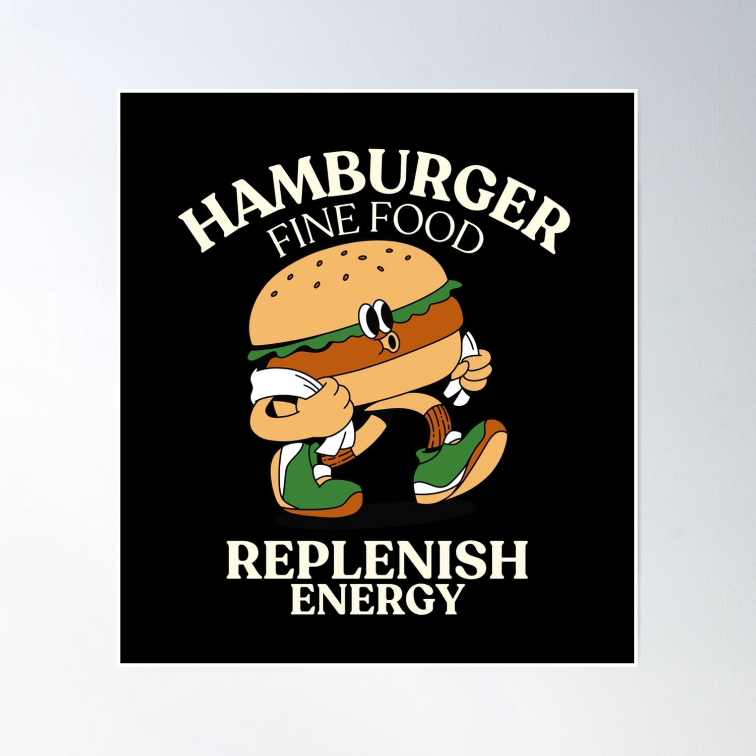 Fine Food Poster Wall Art, Modern Wall Decor, 24x24 UNFRAMED - Walmart.com