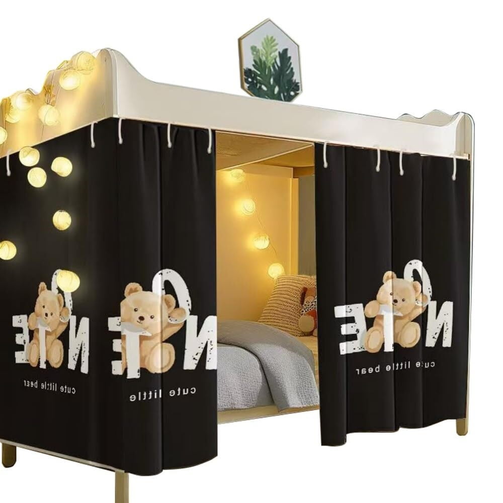 Fine Hole Stick-on Mosquito Net Canopy for Bunk Bed Twin Top Bottom YON ...