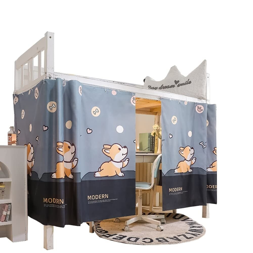 Fine Hole Stick-on Mosquito Net Canopy for Bunk Bed Twin Top Bottom uu ...