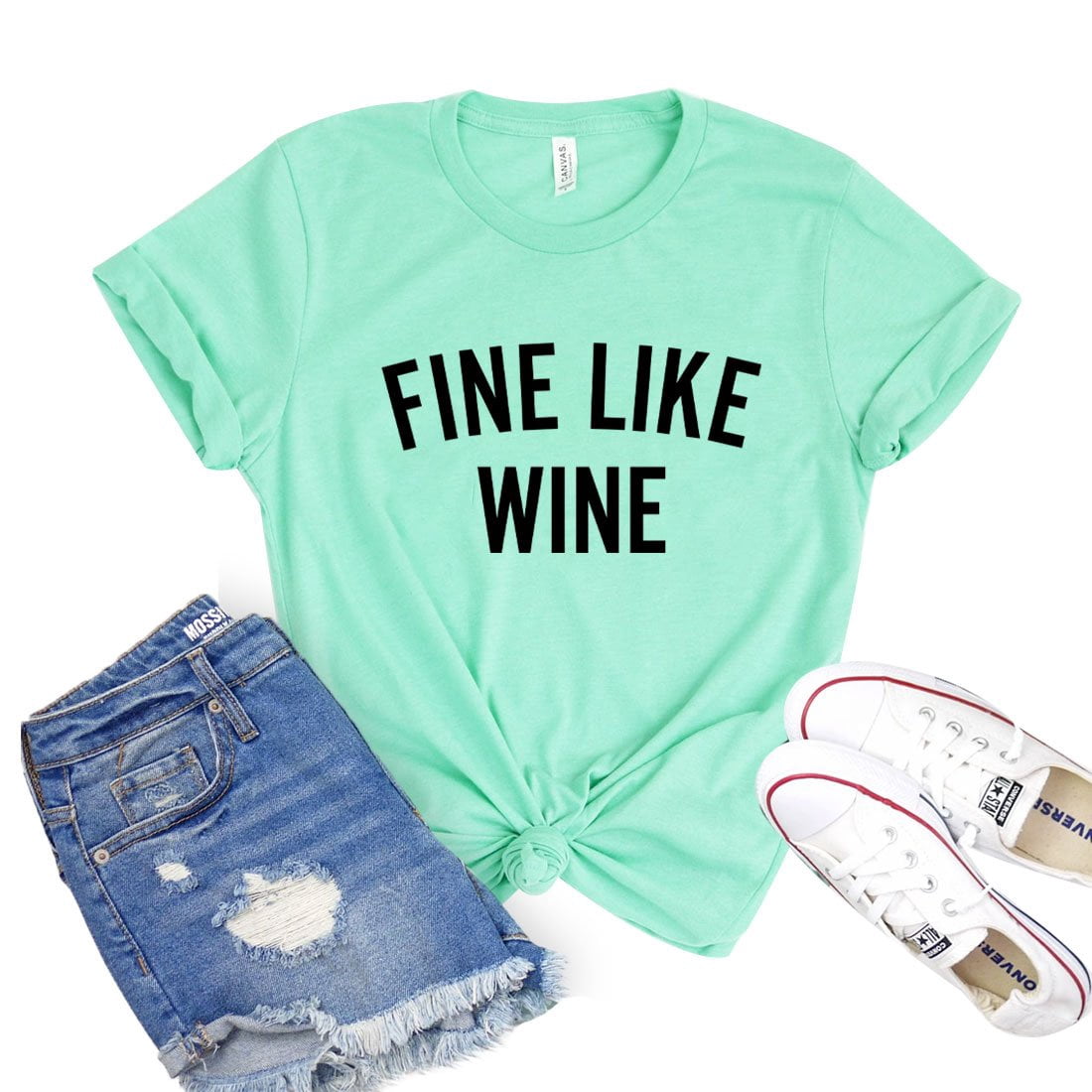 Fine Like Wine T-shirt Women's Drinking Top Alcohol Lover Tee Gift For ...