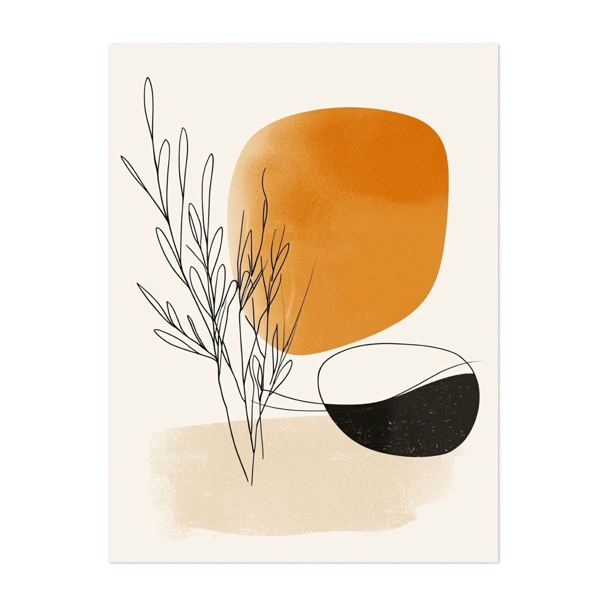 Fine Line Floral Art - Line Drawing Abstract Line Art Minimalist Modern ...