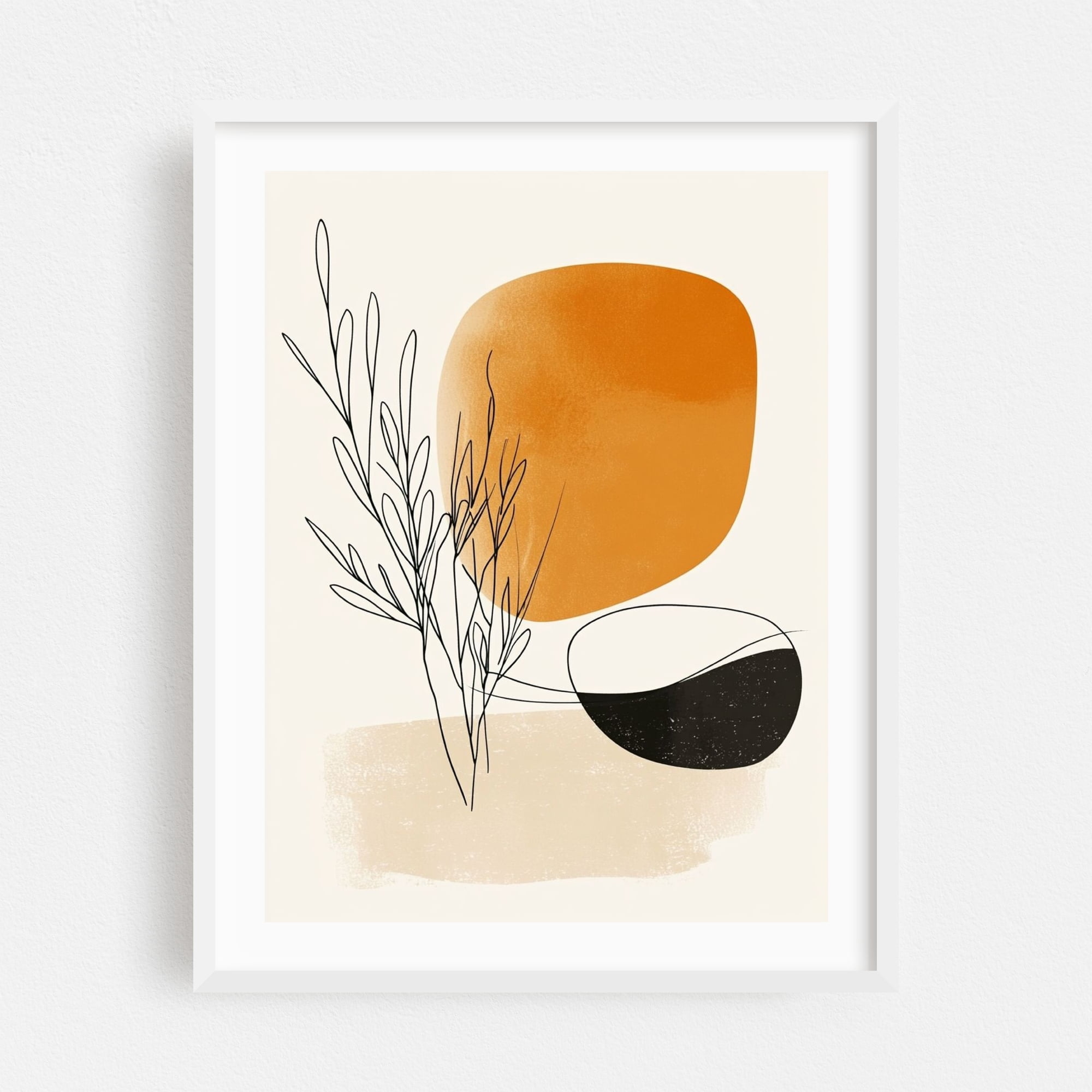 Fine Line Floral Art - Line Drawing Abstract Line Art Minimalist Modern ...