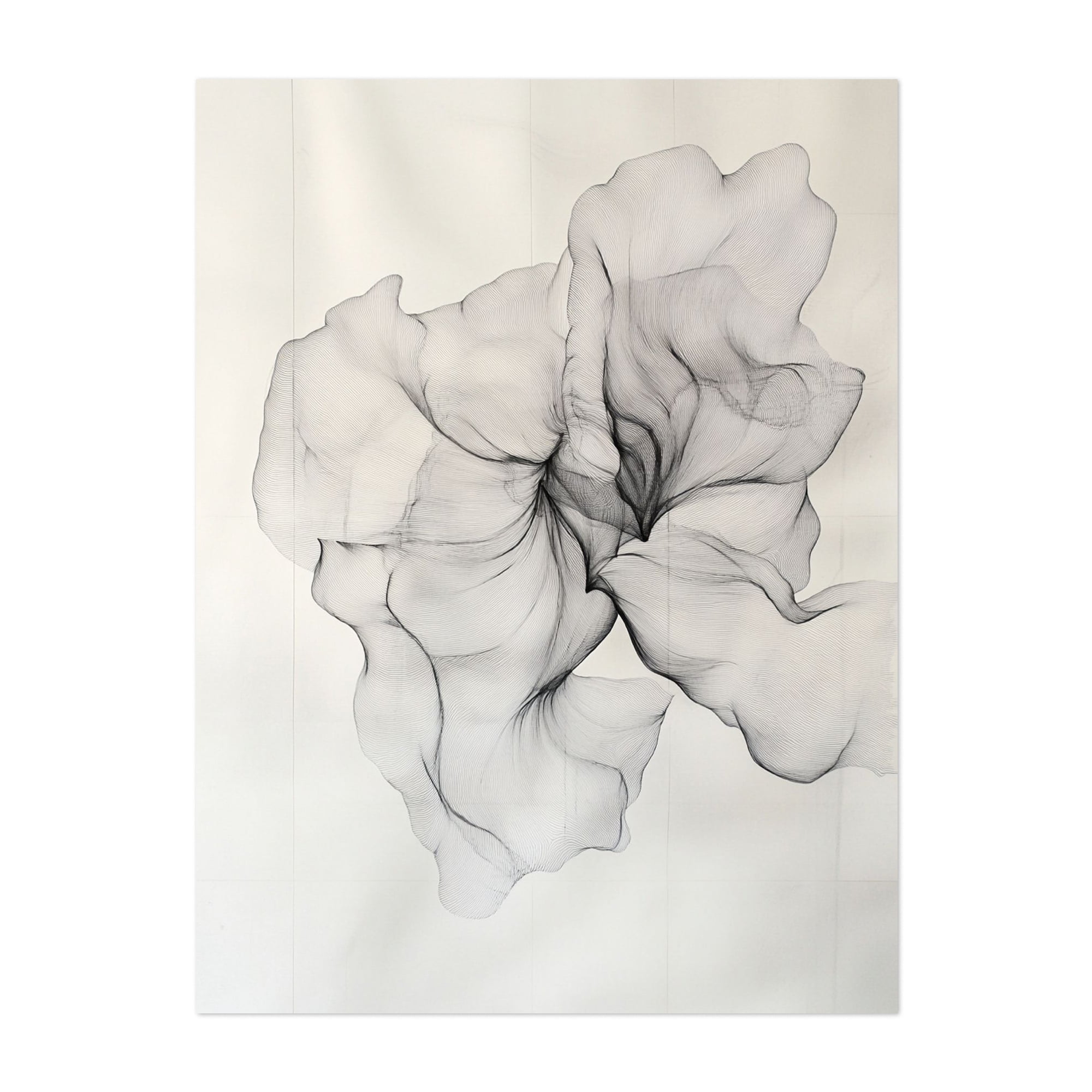 Fine Line Floral Art Minimalist Botanical Prints - Line Drawing Line ...