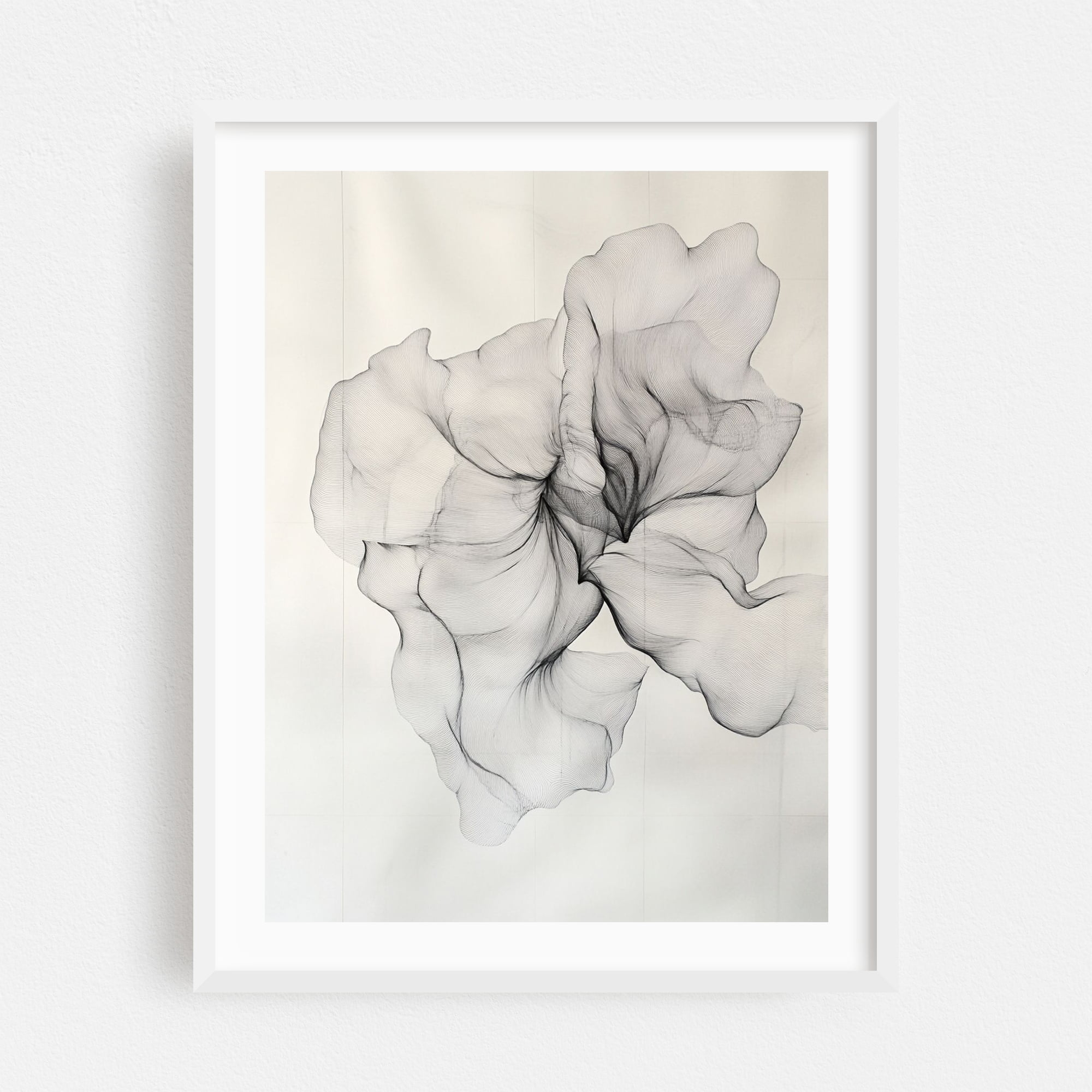 Fine Line Floral Art Minimalist Botanical Prints - Line Drawing Line ...