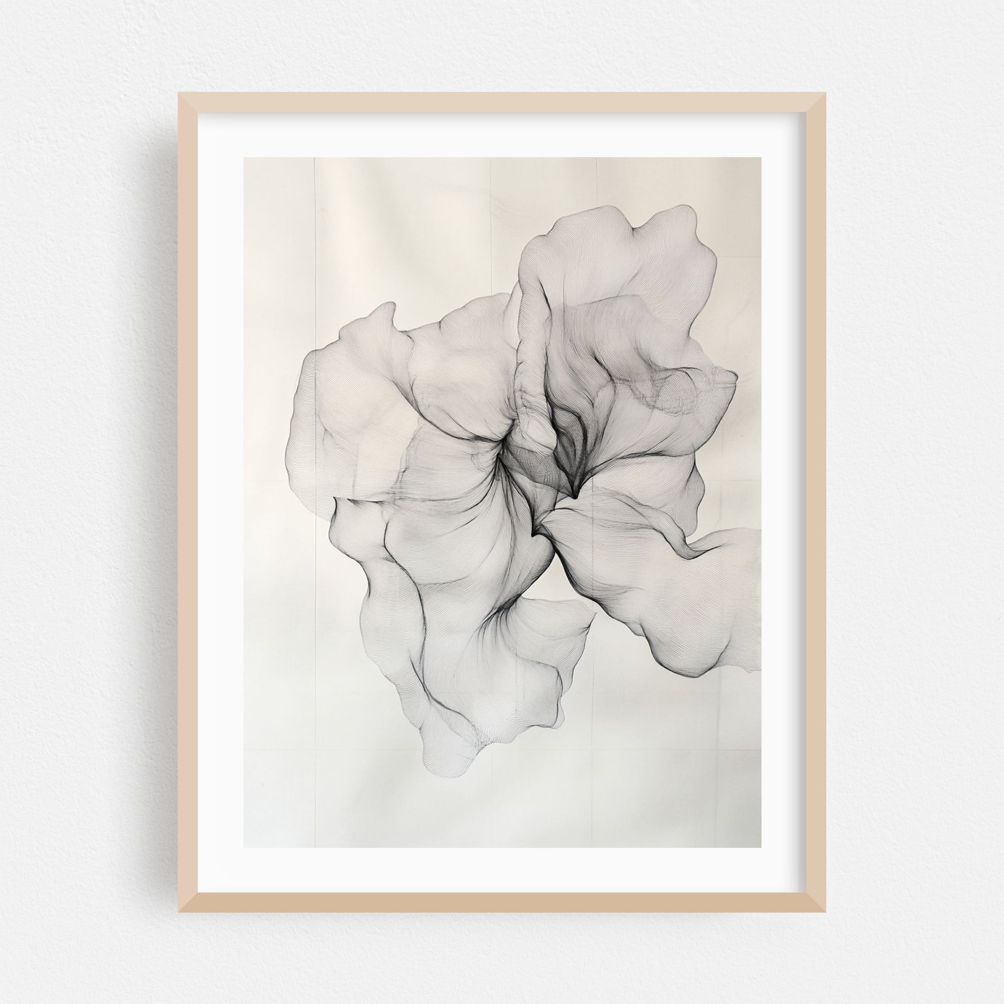 Fine Line Floral Art Minimalist Botanical Prints - Line Drawing Oak ...