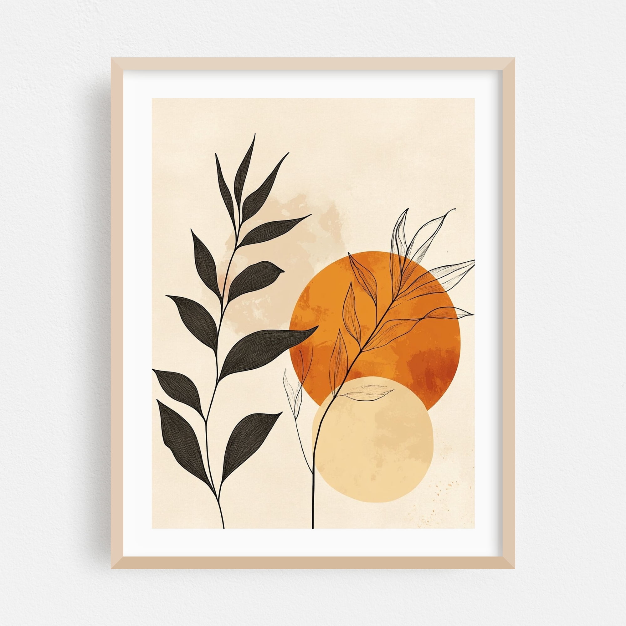 Fine Line Floral Illustration - Line Drawing Minimalist Abstract ...